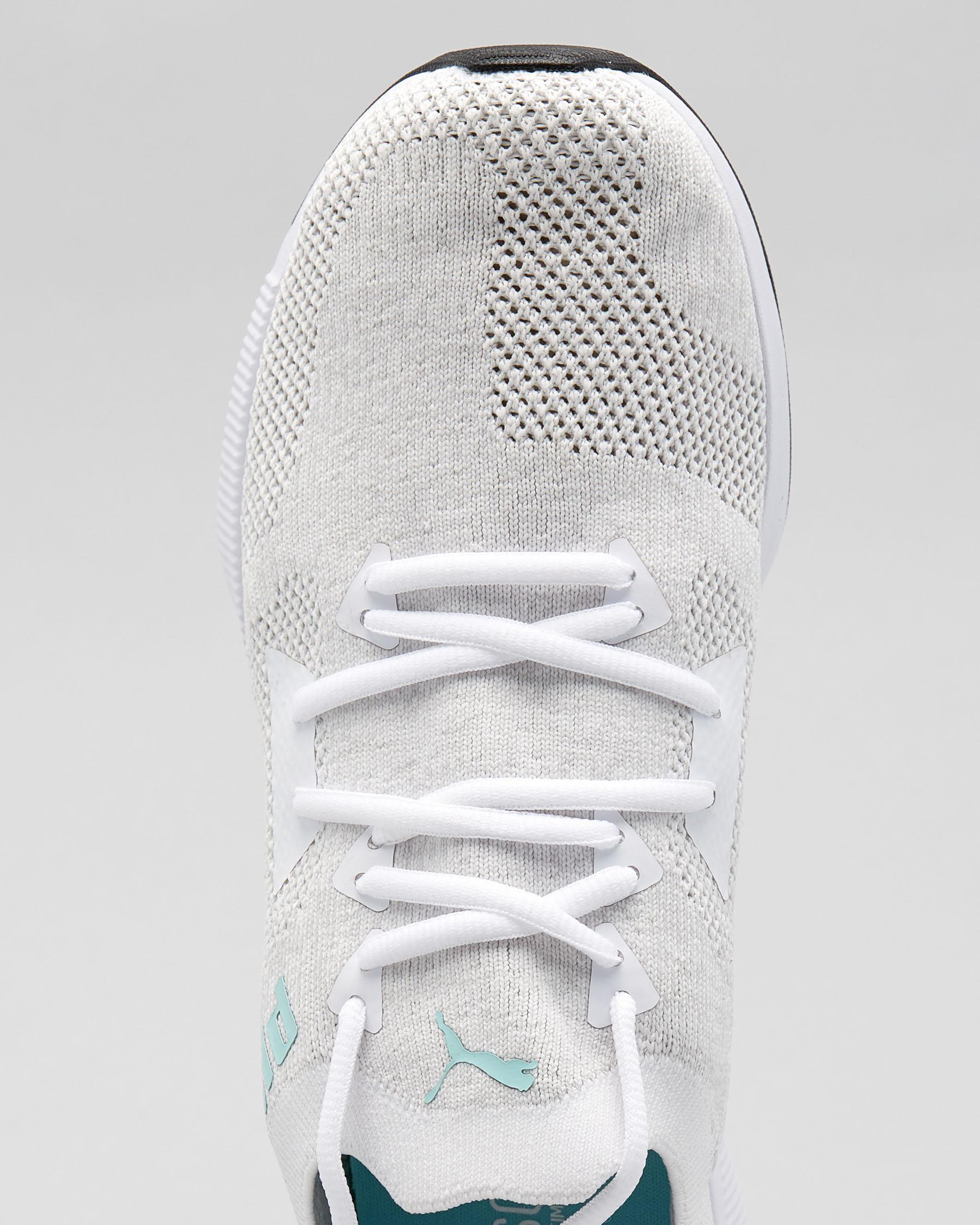 Shop Puma Flyer Runner Shoes In White/grey - Fast Shipping & Easy ...