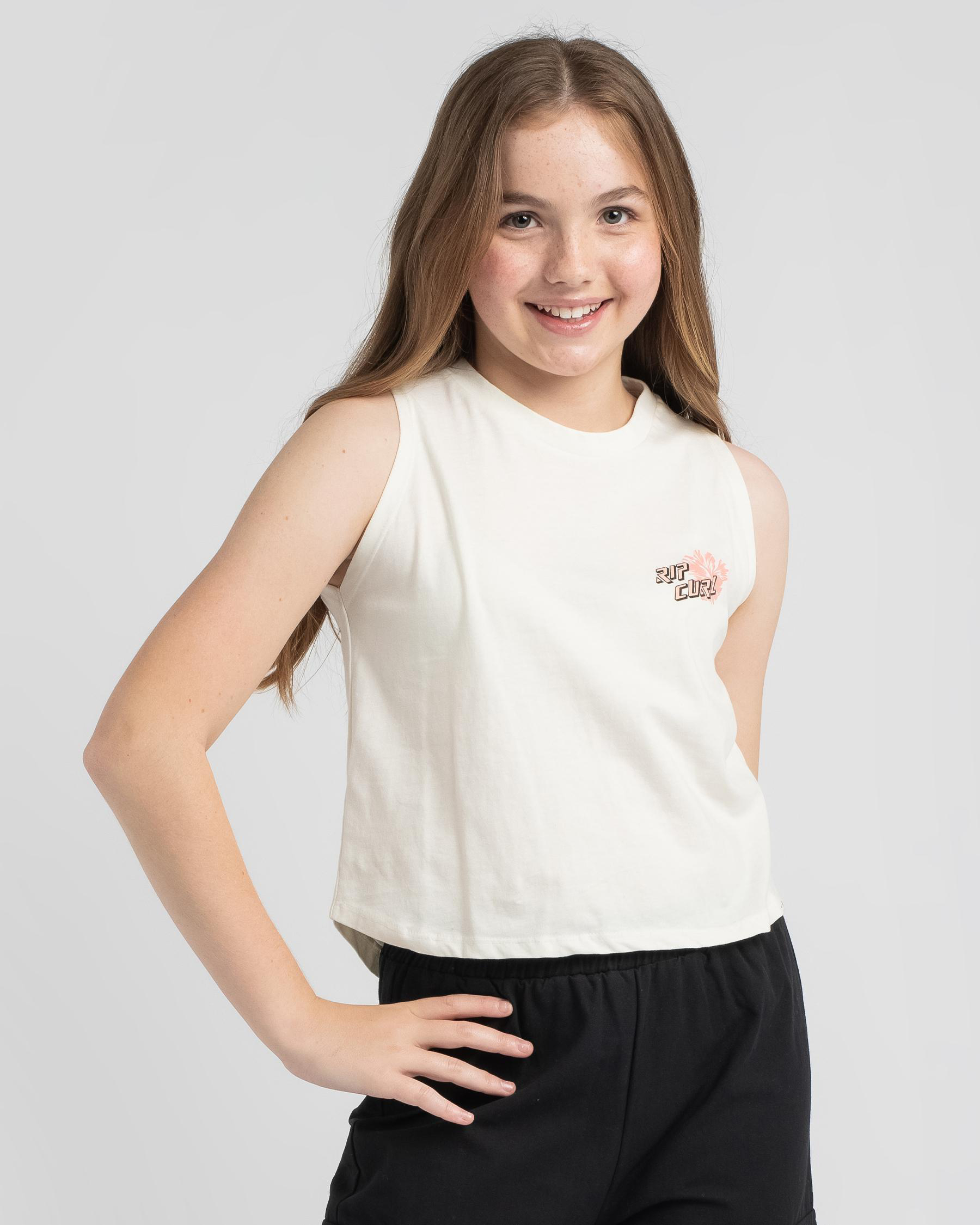 Rip Curl Girls' Calliope Tank Top In Bone - FREE* Shipping & Easy ...