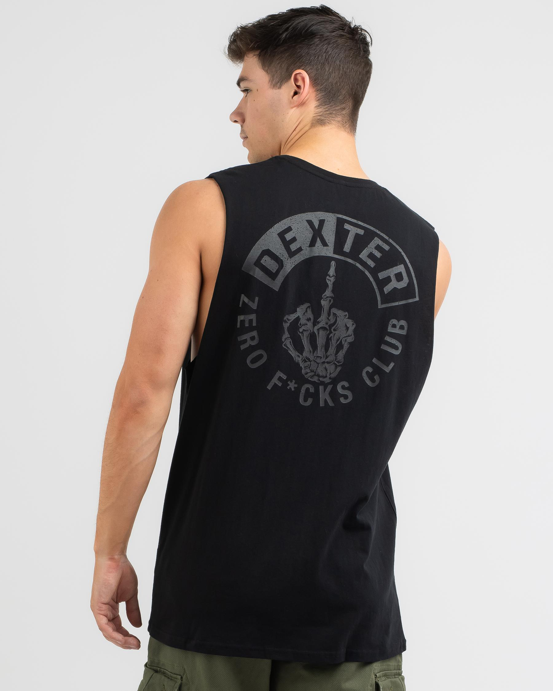Shop Dexter Augmented Muscle Tank In Black - Fast Shipping & Easy ...