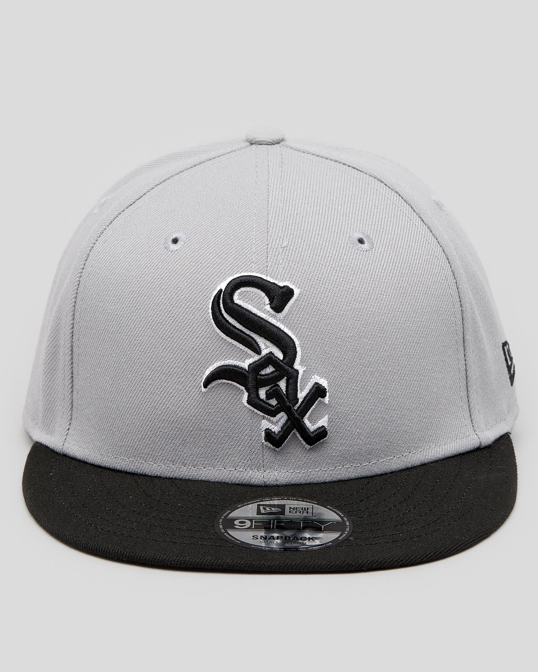 Shop New Era Chicago White Sox Flatpeak Cap In Grey - Fast Shipping ...