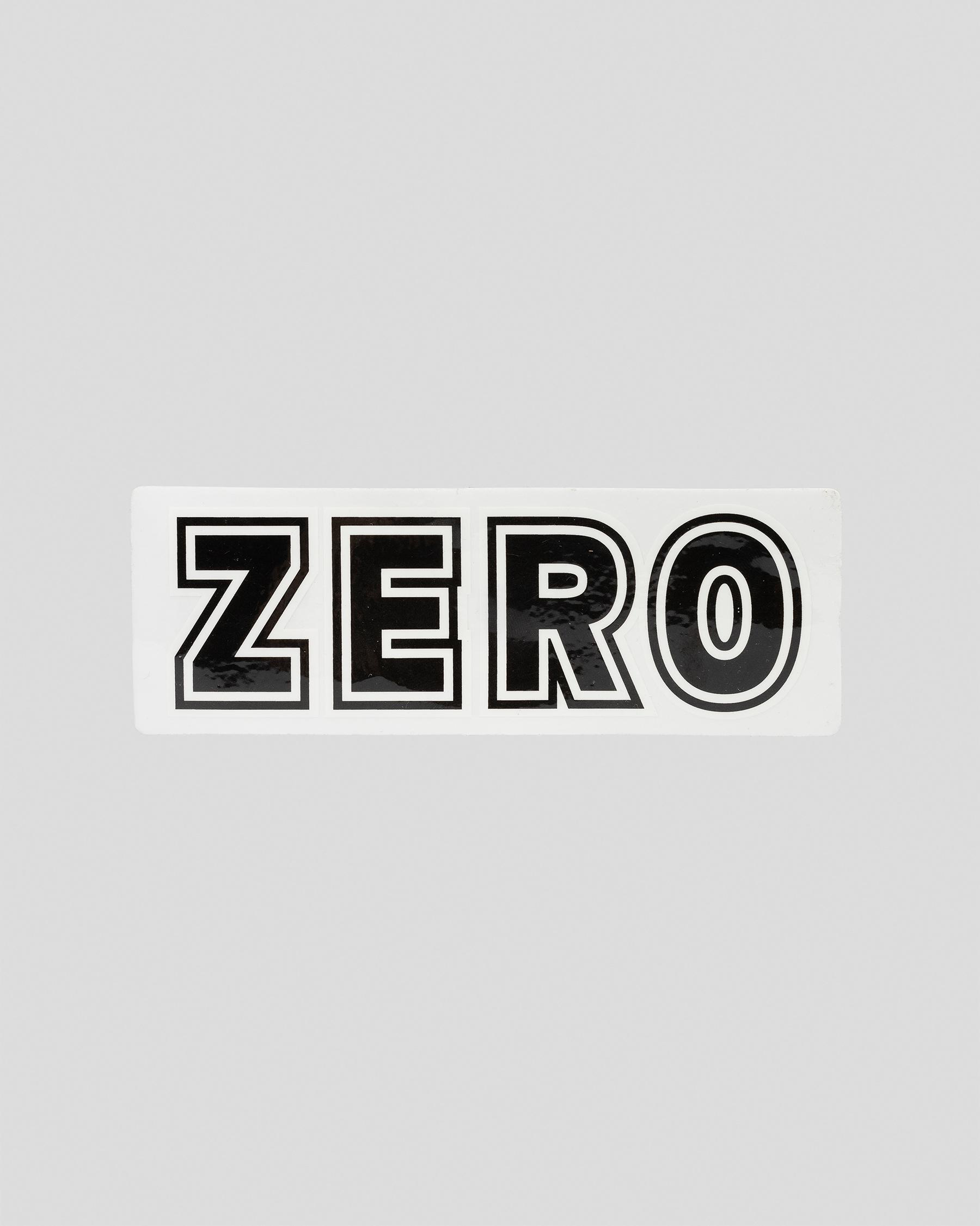 Shop Zero Bold Sticker In Black/white - Fast Shipping & Easy Returns ...