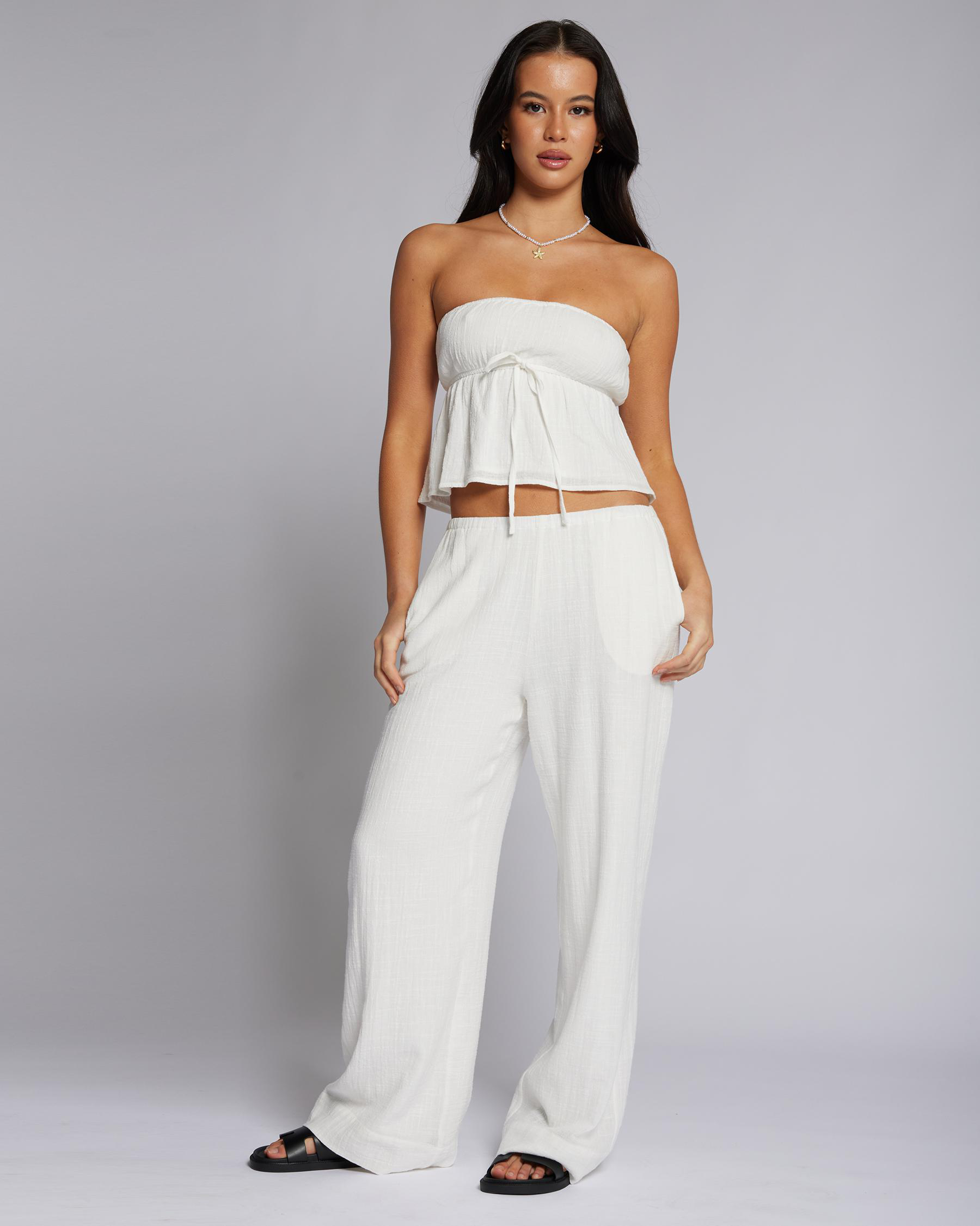 Shop Mooloola Cali Tube Top In Cream - Fast Shipping & Easy Returns ...