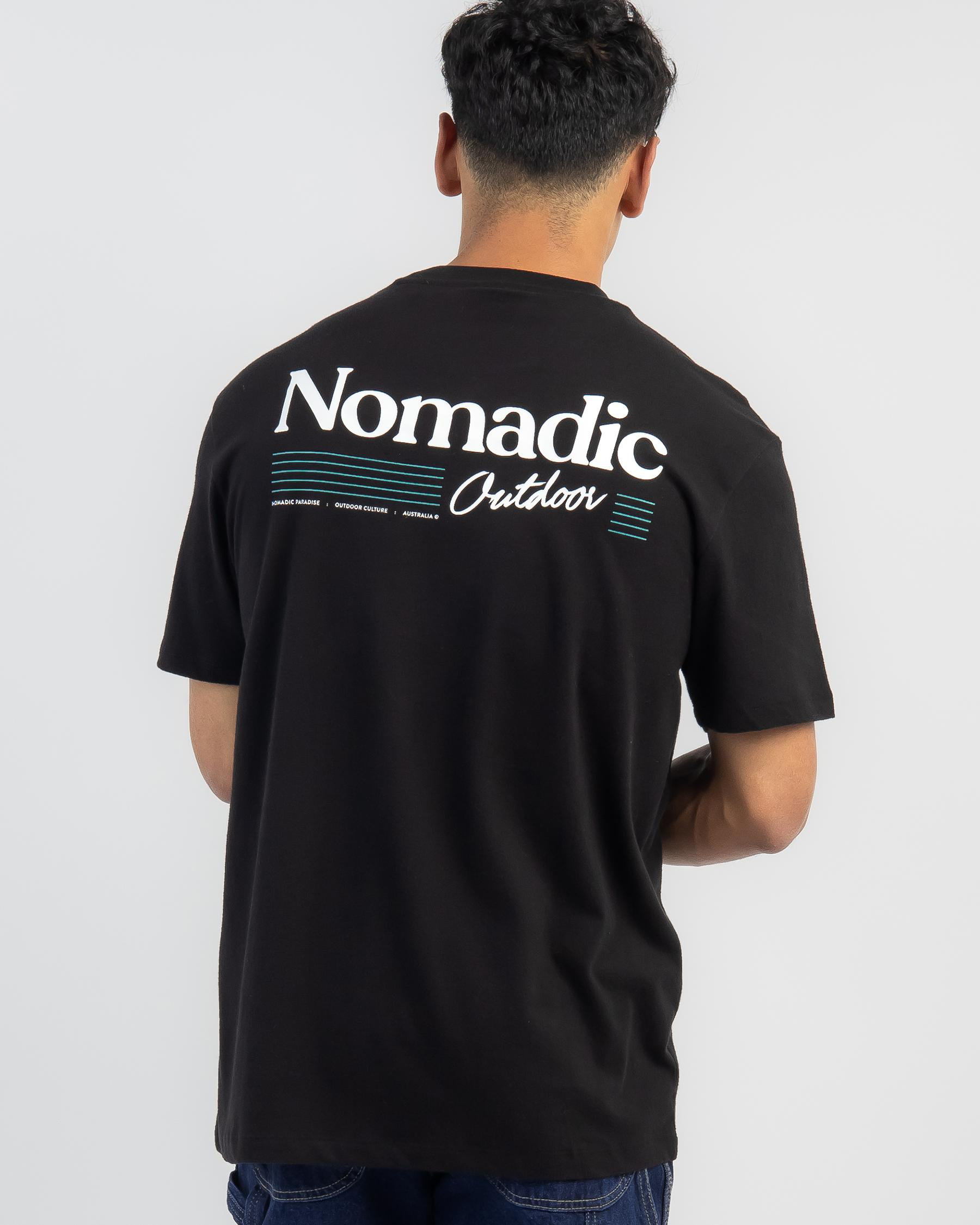 Shop Nomadic Paradise Redcliff Relaxed T-Shirt In Anthracite Black - Fast Shipping & Easy ...