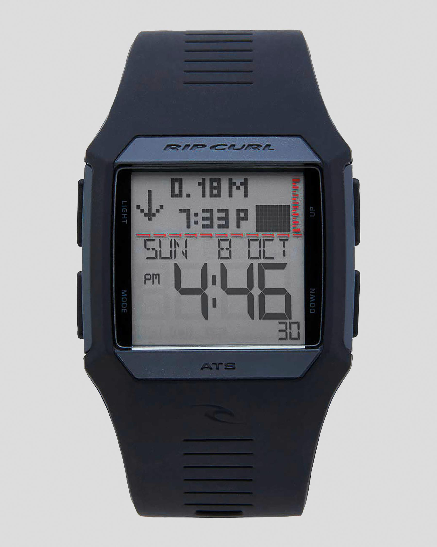 Shop Rip Curl Rifles Tide Watch In Black - Fast Shipping & Easy Returns ...