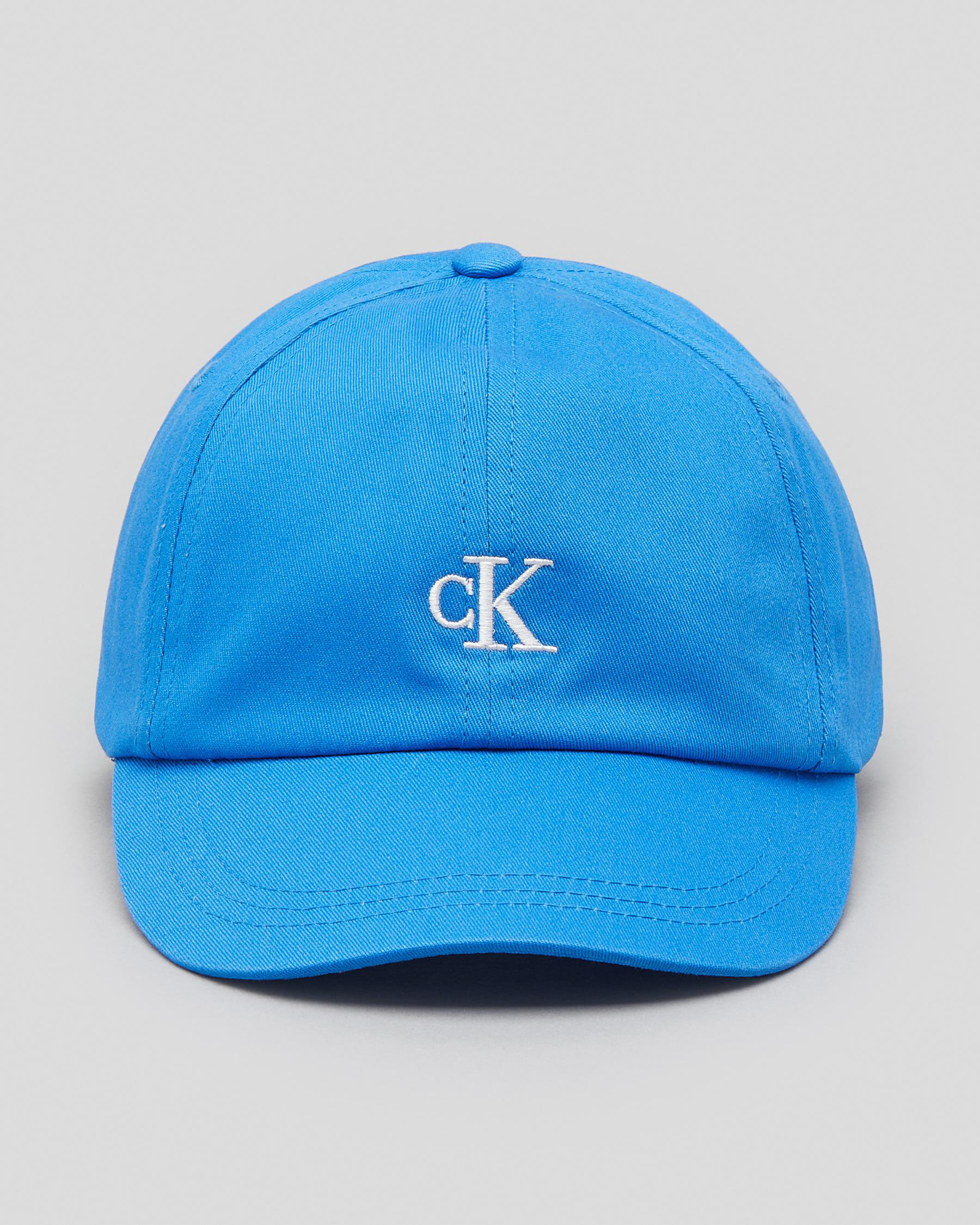 Shop Calvin Klein Girls' Monogram Baseball Cap In Blooming Blue - Fast ...
