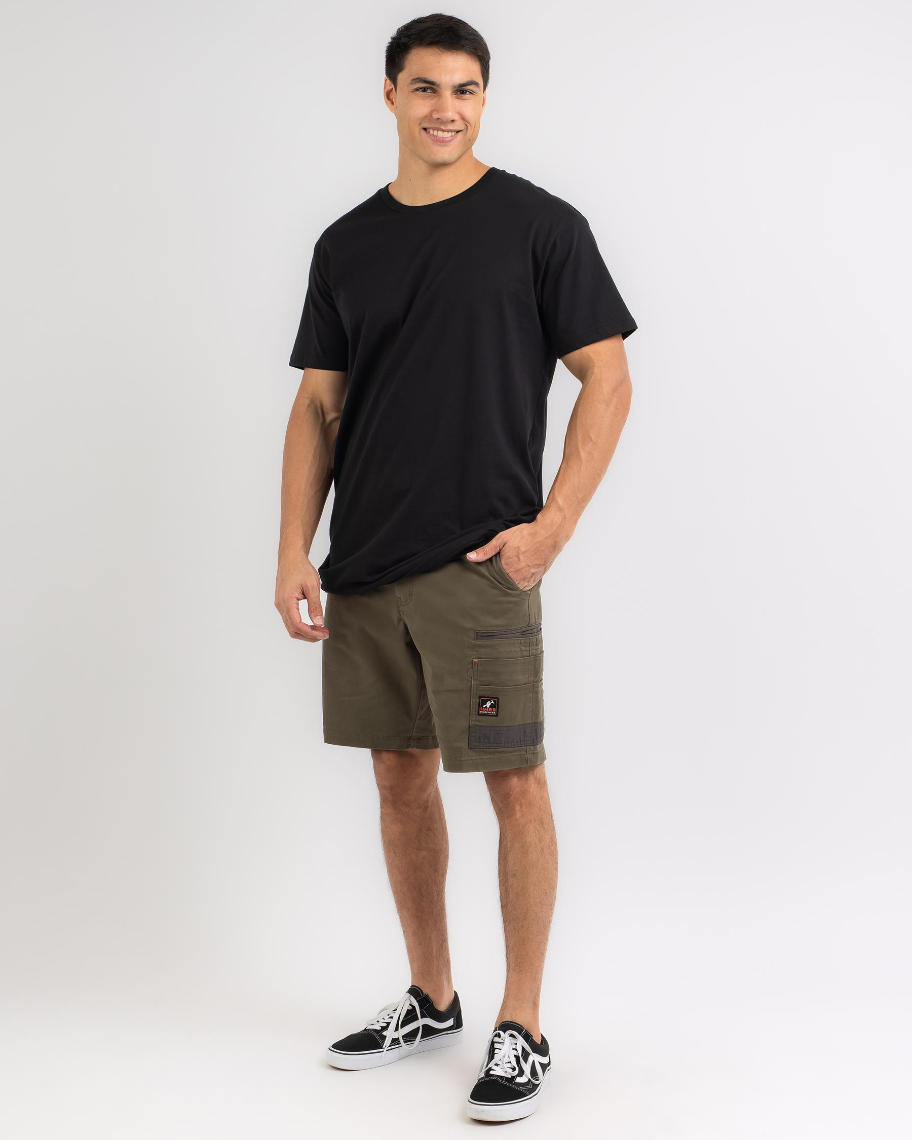 Shop HMRD Forged Walk Shorts In Olive - Fast Shipping & Easy Returns ...