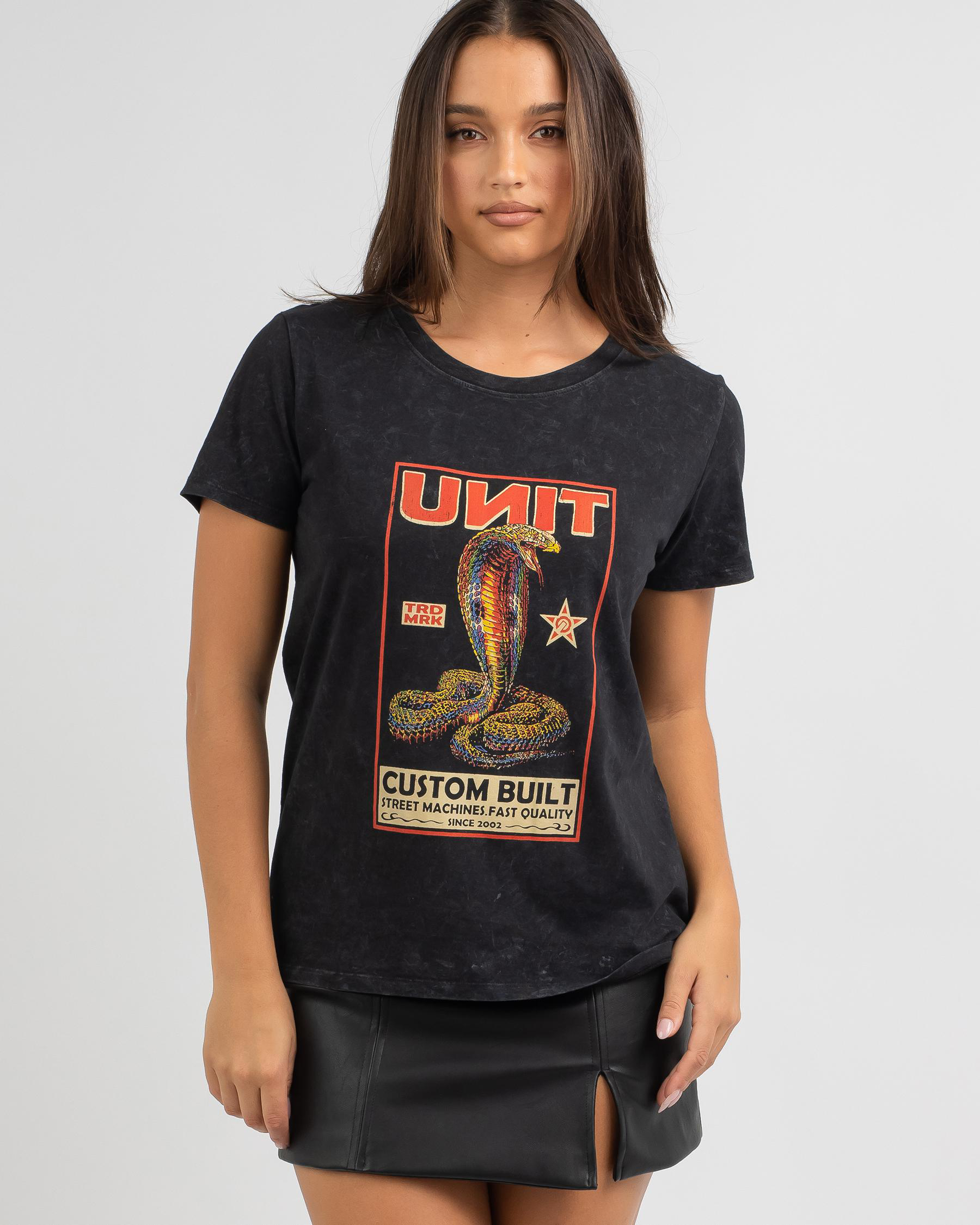 Shop Unit Serpent T-Shirt In Vintage Black - Fast Shipping & Easy ...