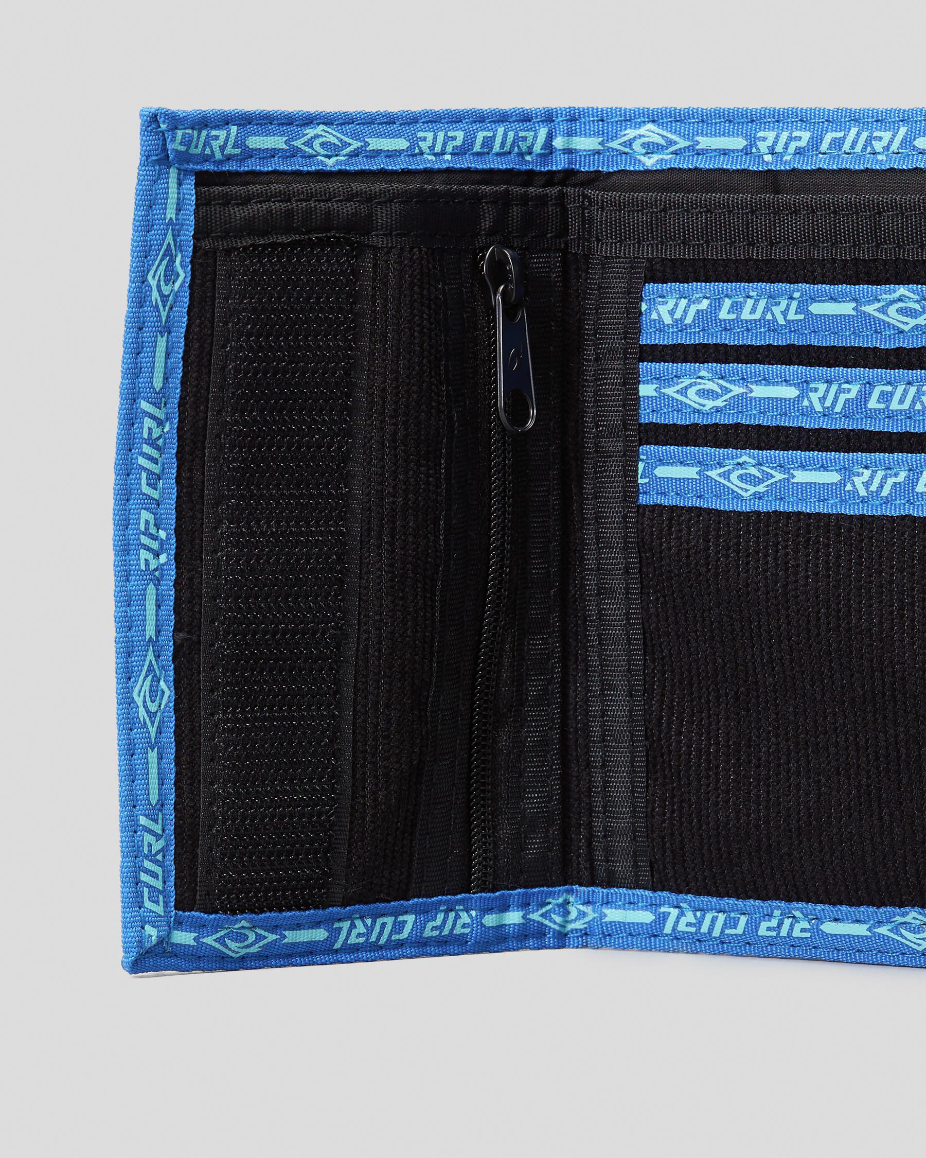 Shop Rip Curl Archive Cord Surf Trifold Wallet In Blue - Fast Shipping ...