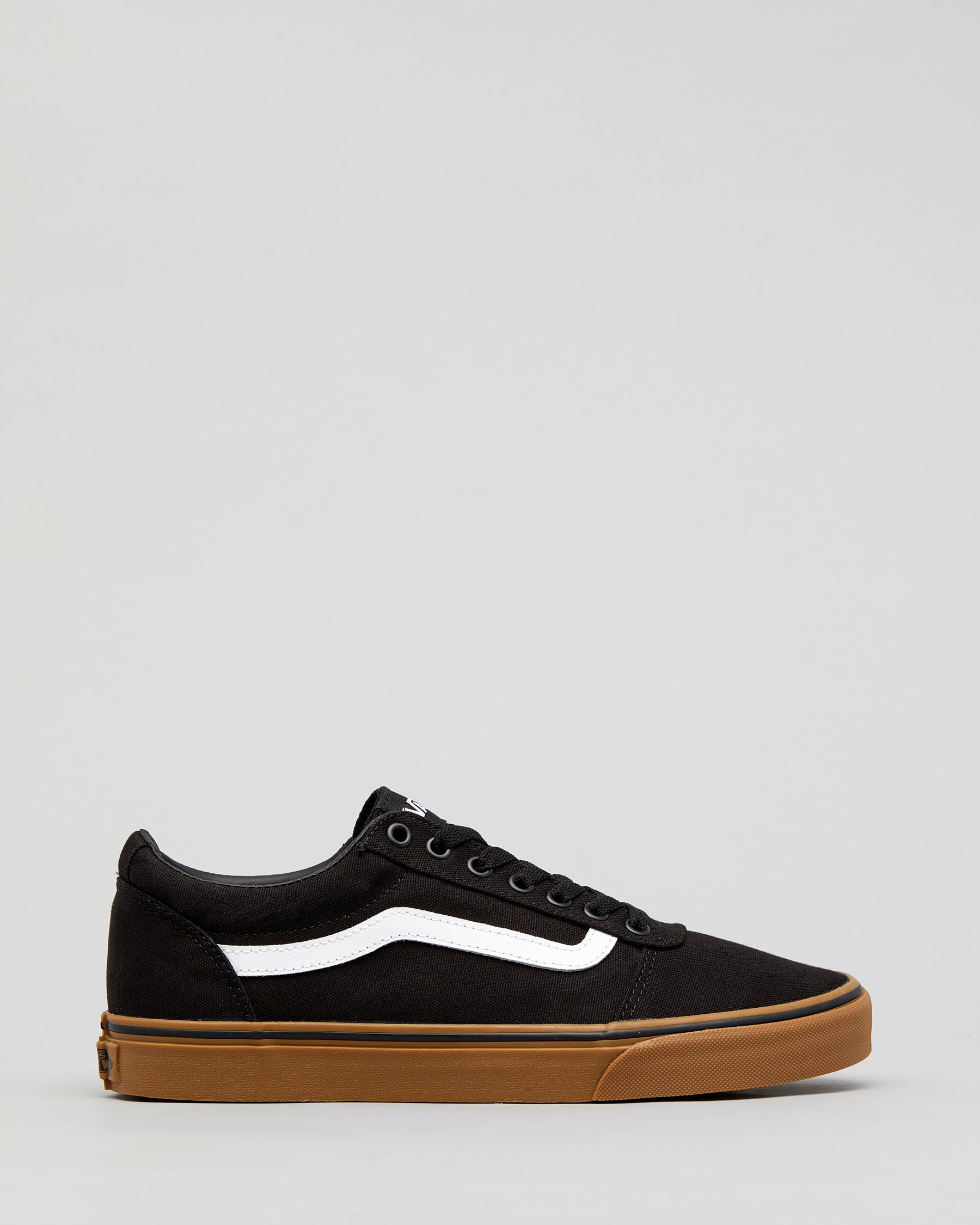 Shop Vans Ward Shoes In Black/gum - Fast Shipping & Easy Returns - City ...