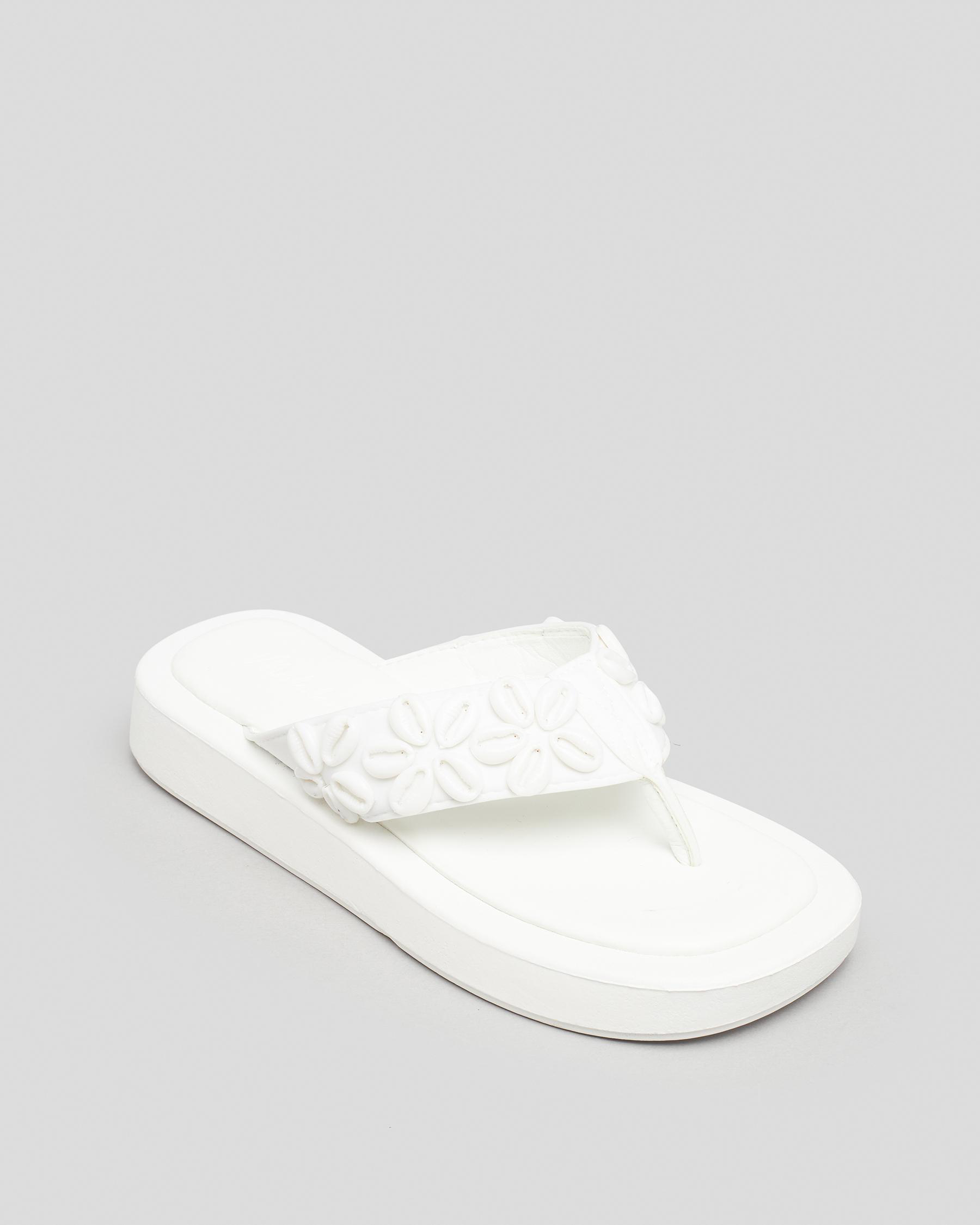 Shop Mooloola Seashell Sandal In Seashell - Fast Shipping & Easy ...