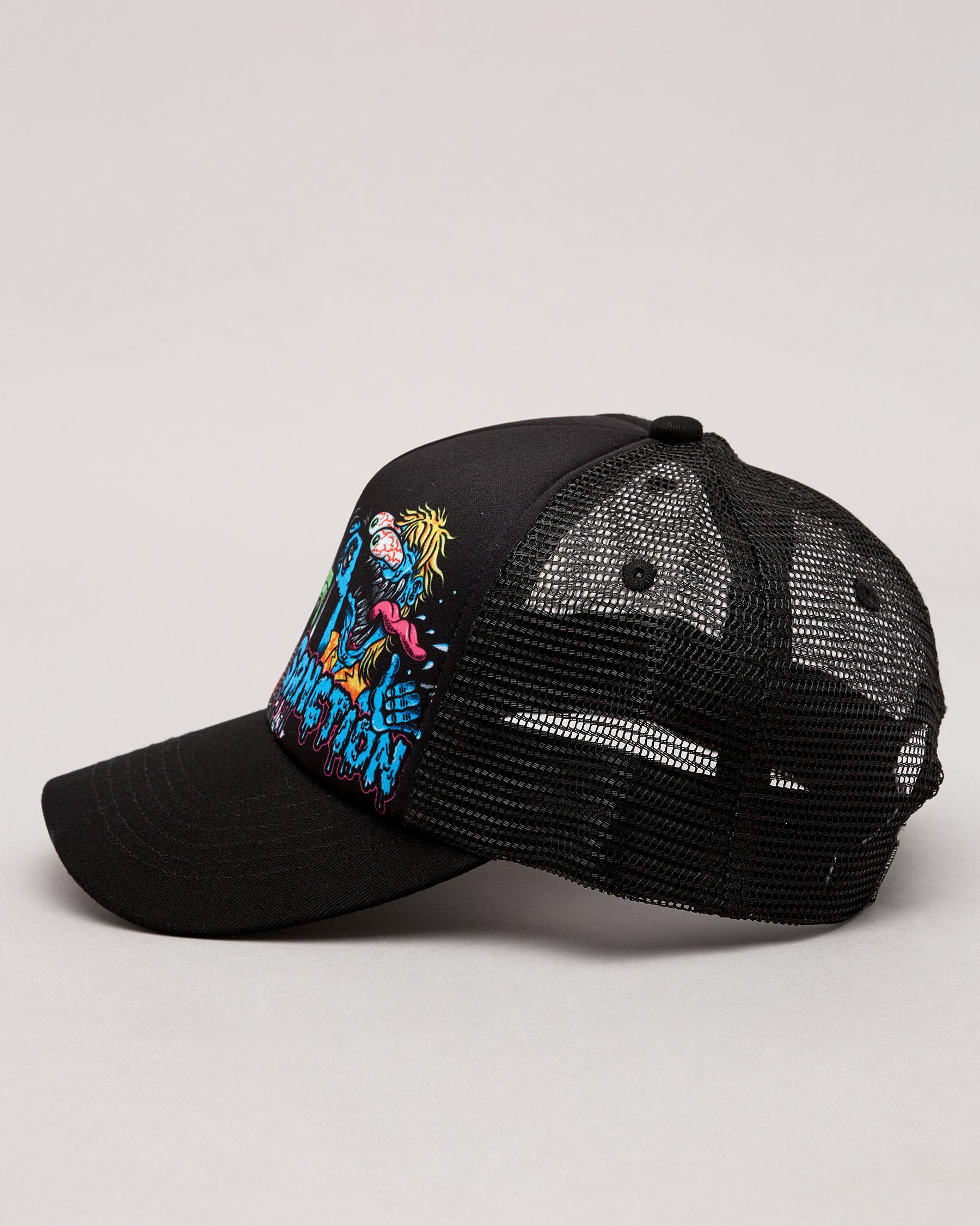 Shop Sanction Boys' Pickup Trucker Cap In Black - Fast Shipping & Easy ...