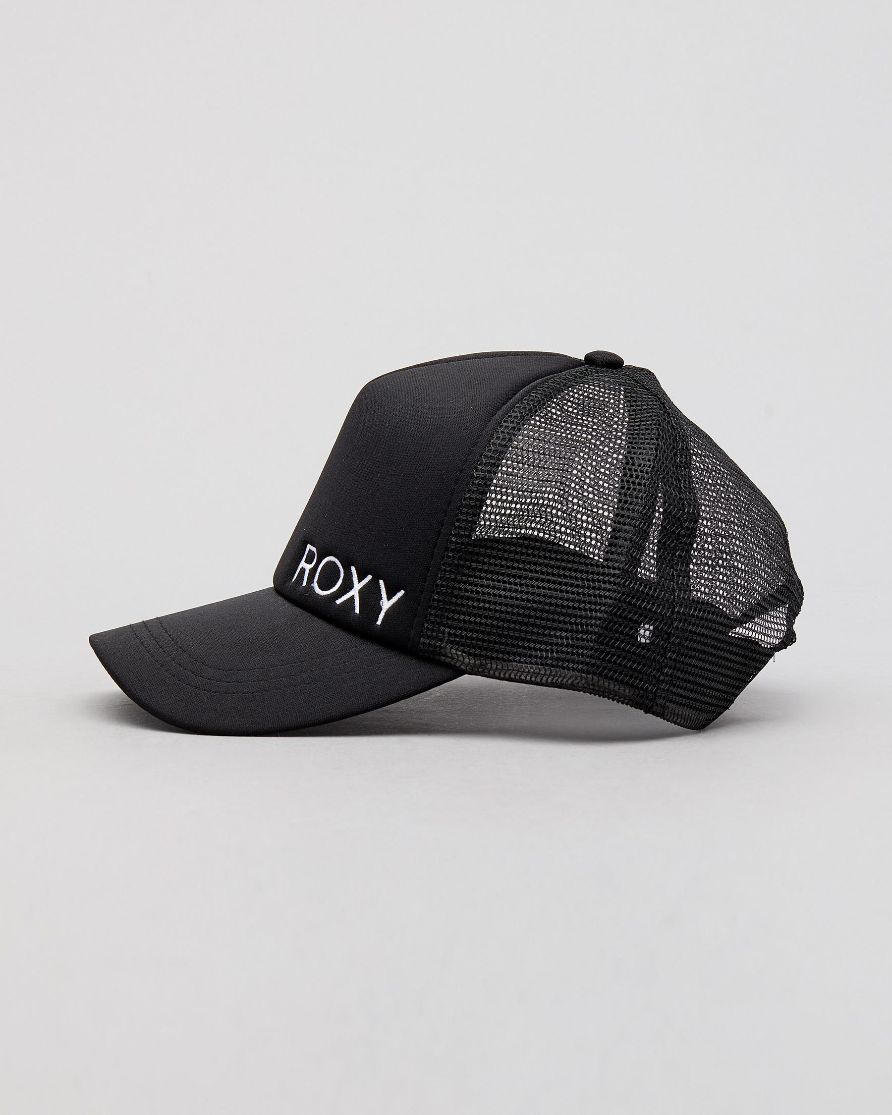 Shop Roxy Finishline Trucker Cap In Anthracite - Fast Shipping & Easy ...