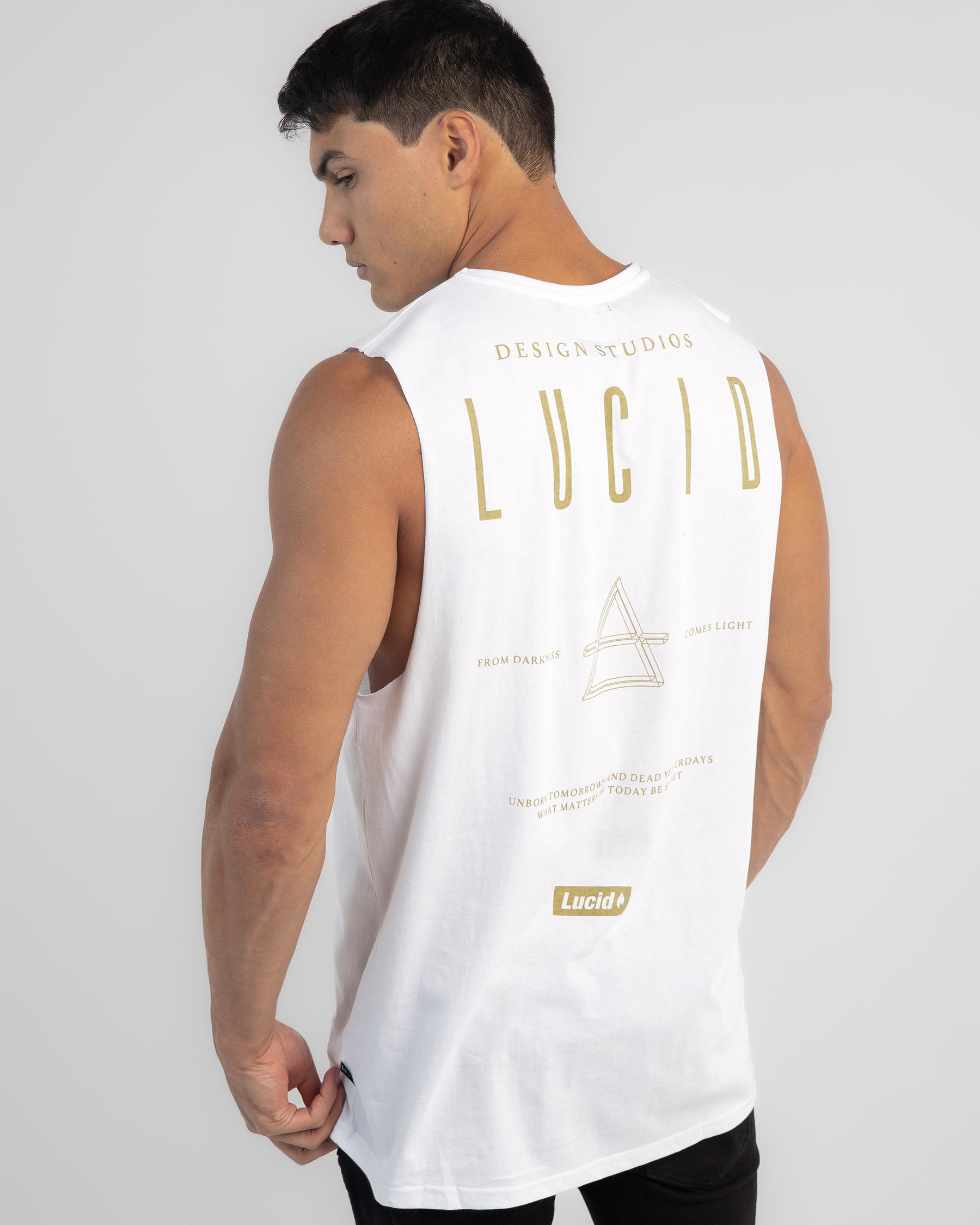 Shop Lucid Vexed Muscle Tank In White - Fast Shipping & Easy Returns ...