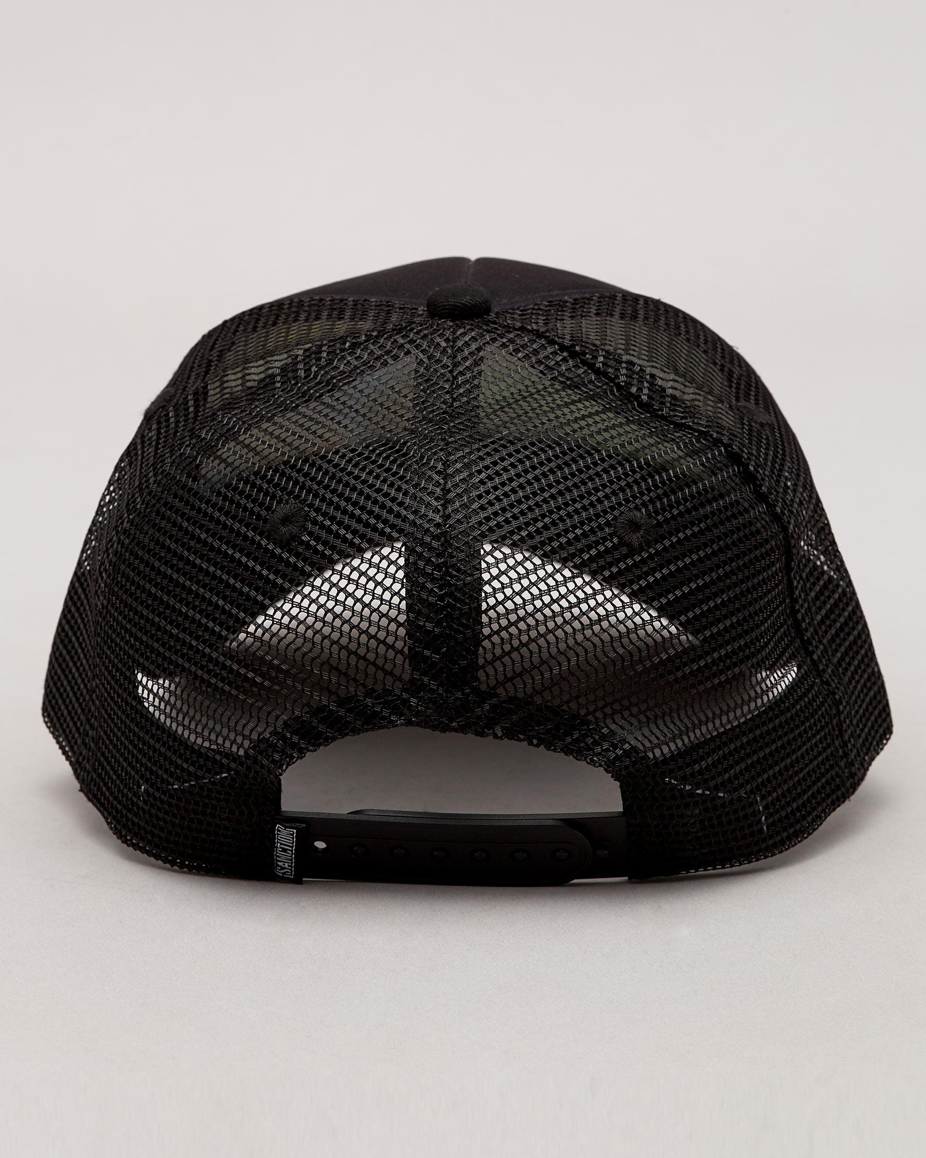 Shop Sanction Boys' Pickup Trucker Cap In Black - Fast Shipping & Easy ...