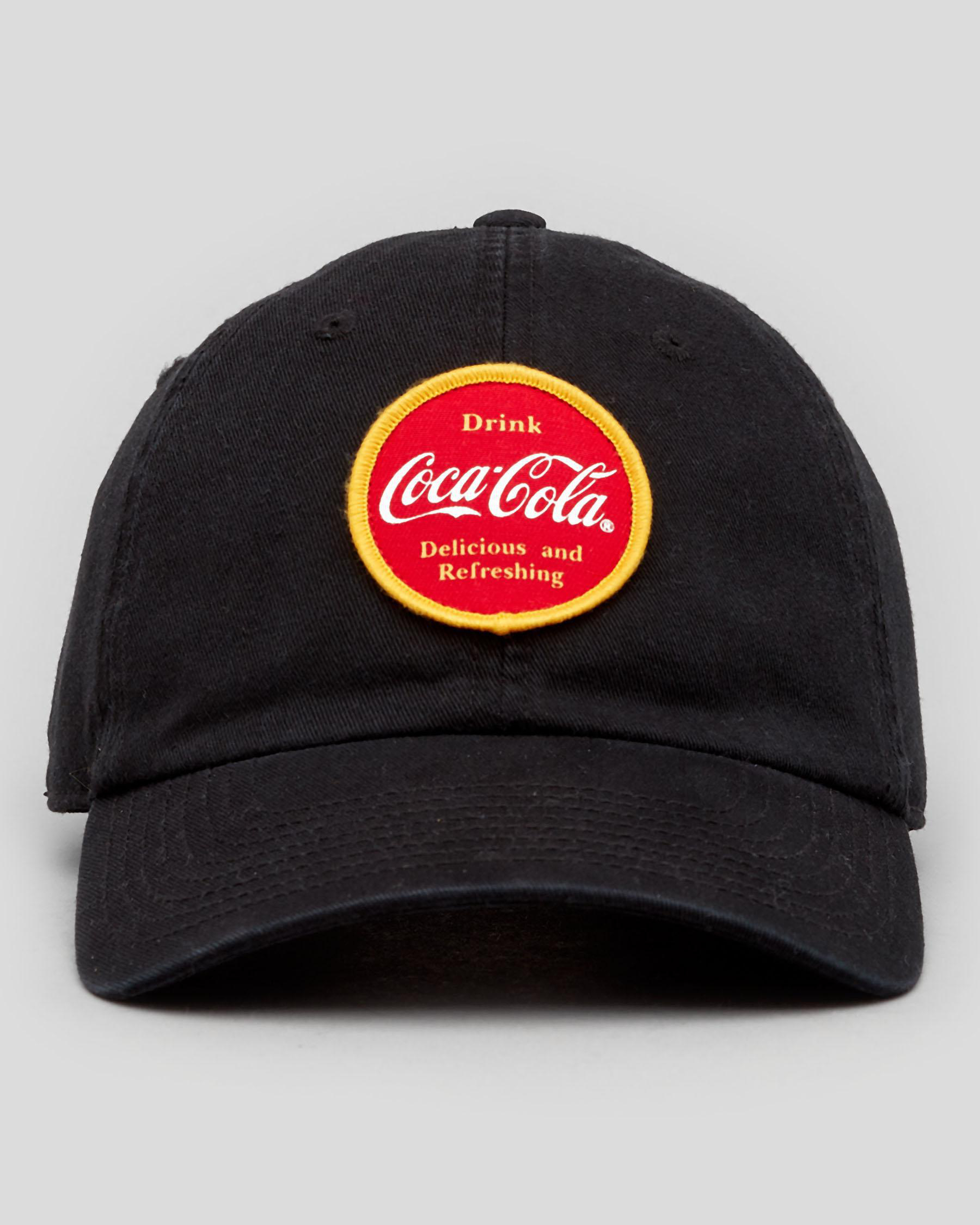 Shop American Needle Drink Coca Cola Ballpark Cap In Black - Fast ...