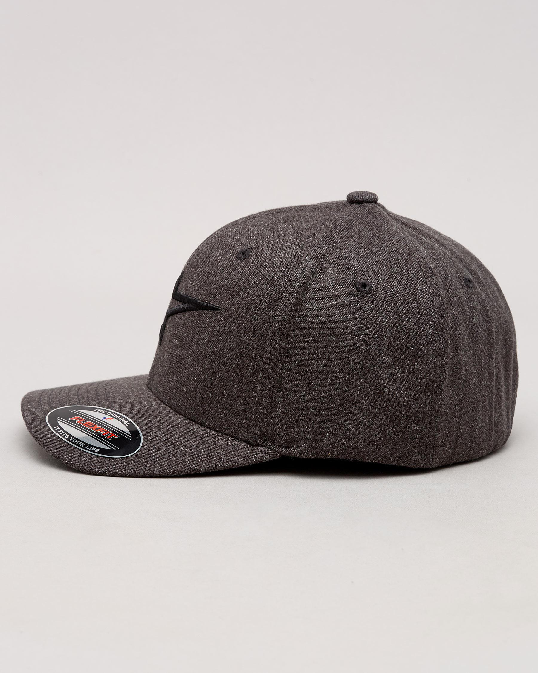 Shop Alpinestars Ageless Curve Cap In Charcoal Heather/black - Fast ...