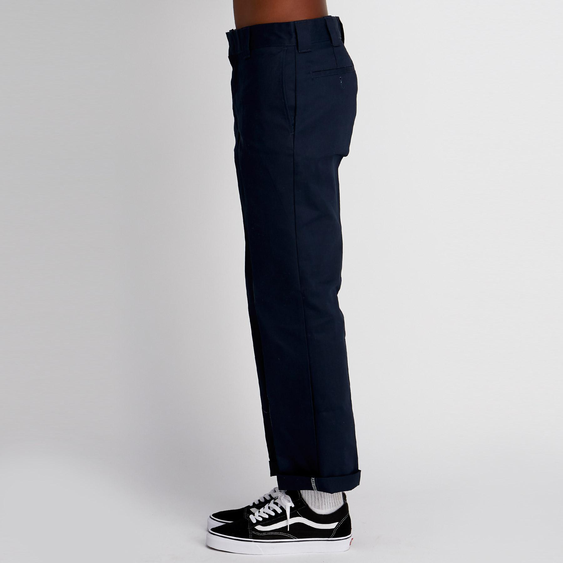 Shop Dickies 873 Slim Straight Work Pants In Navy - Fast Shipping ...