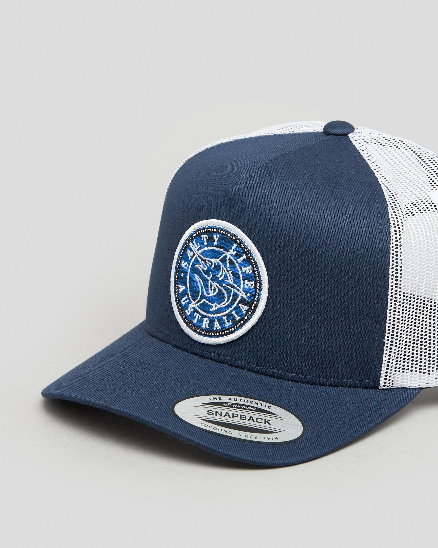 Shop Salty Life Ripple Trucker Cap In Navy - Fast Shipping & Easy ...