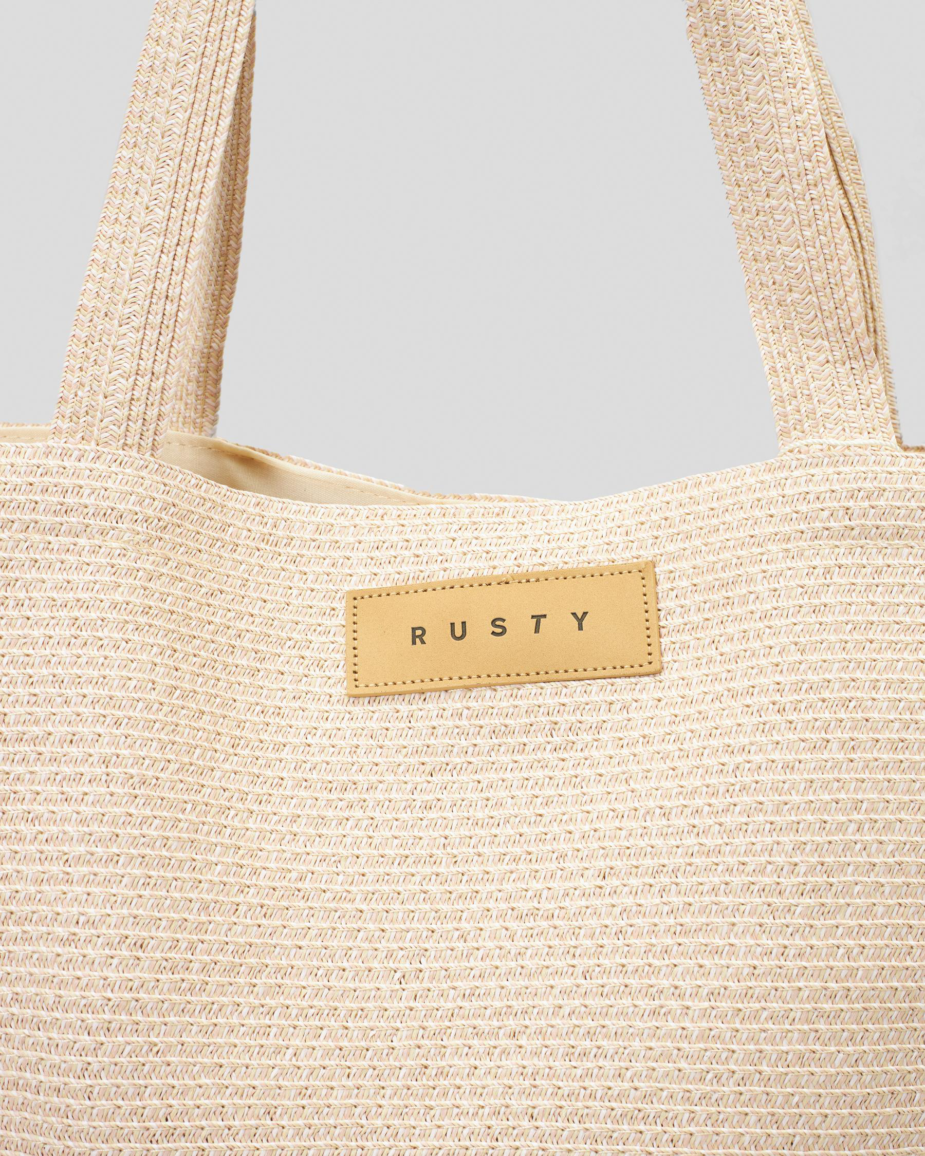 Shop Rusty Gisele Straw Bag In Strawberry - Fast Shipping & Easy ...