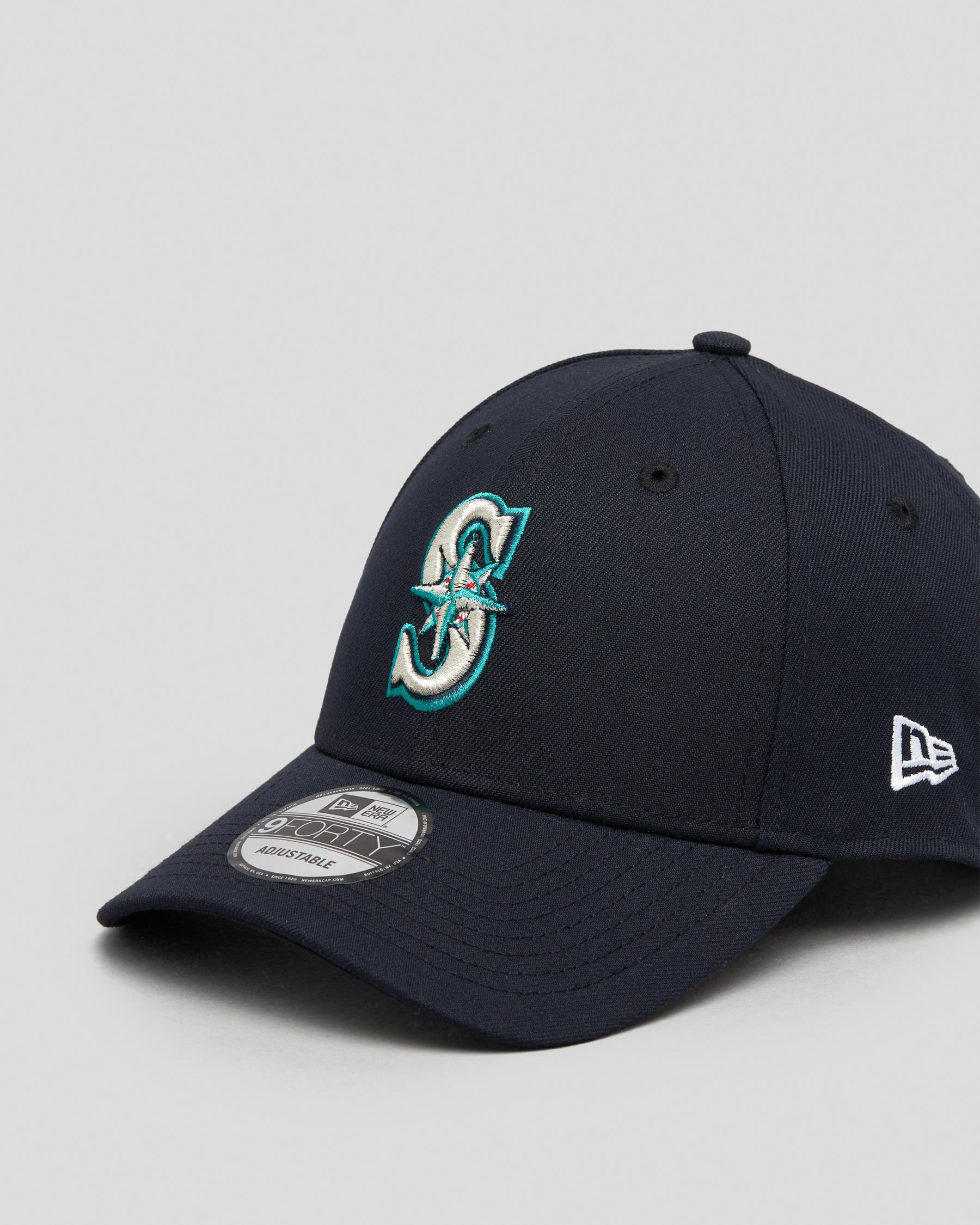 Shop New Era Seattle Mariners 9Forty Cap In Navy/grey - Fast Shipping ...
