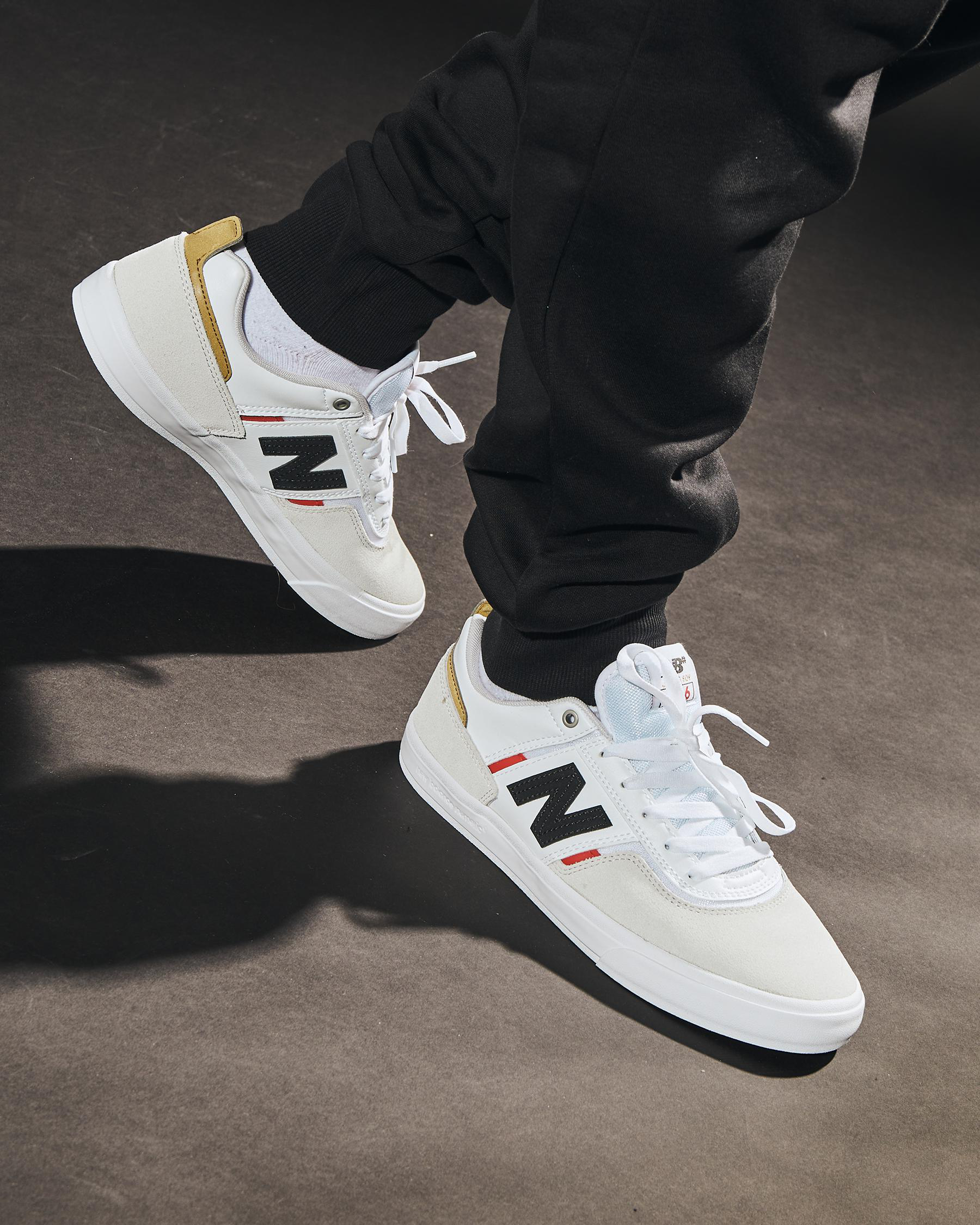 Shop New Balance NB 306 Shoes In White/red - Fast Shipping & Easy ...