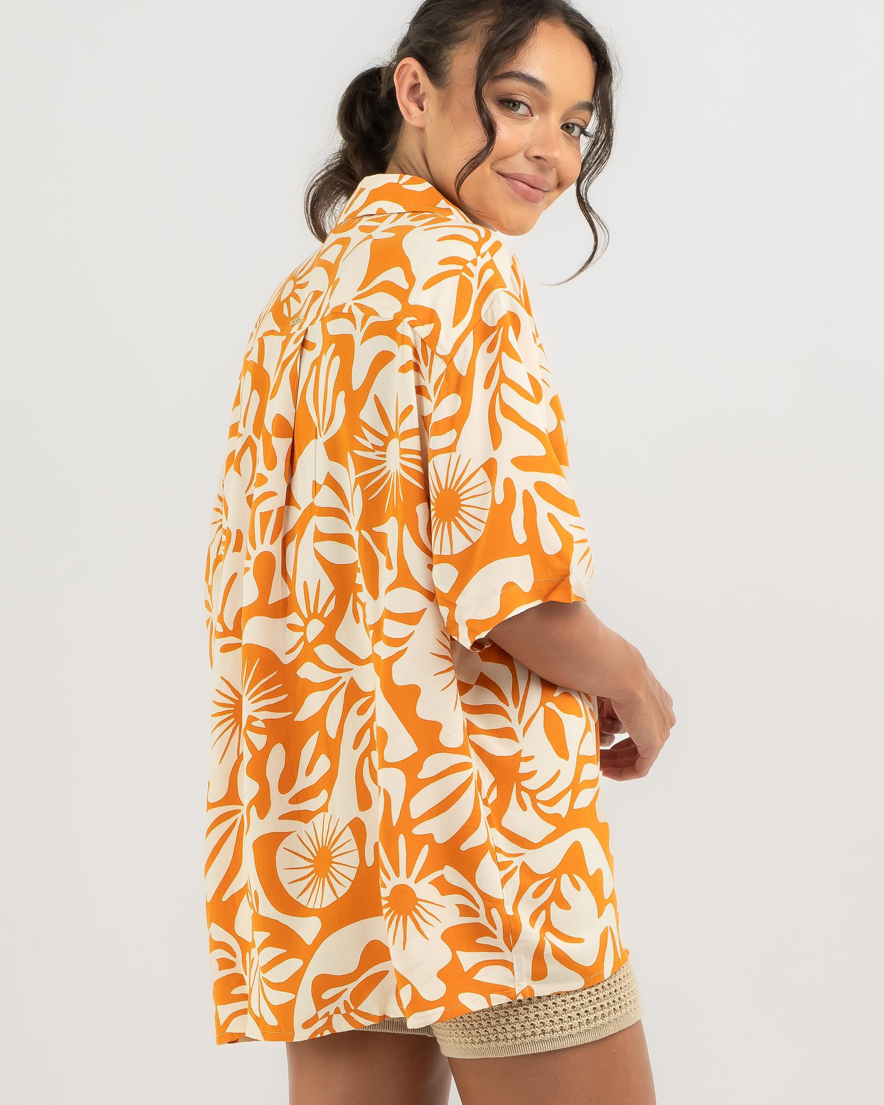 Shop Billabong On Vacation Shirt In Dried Mango - Fast Shipping & Easy ...