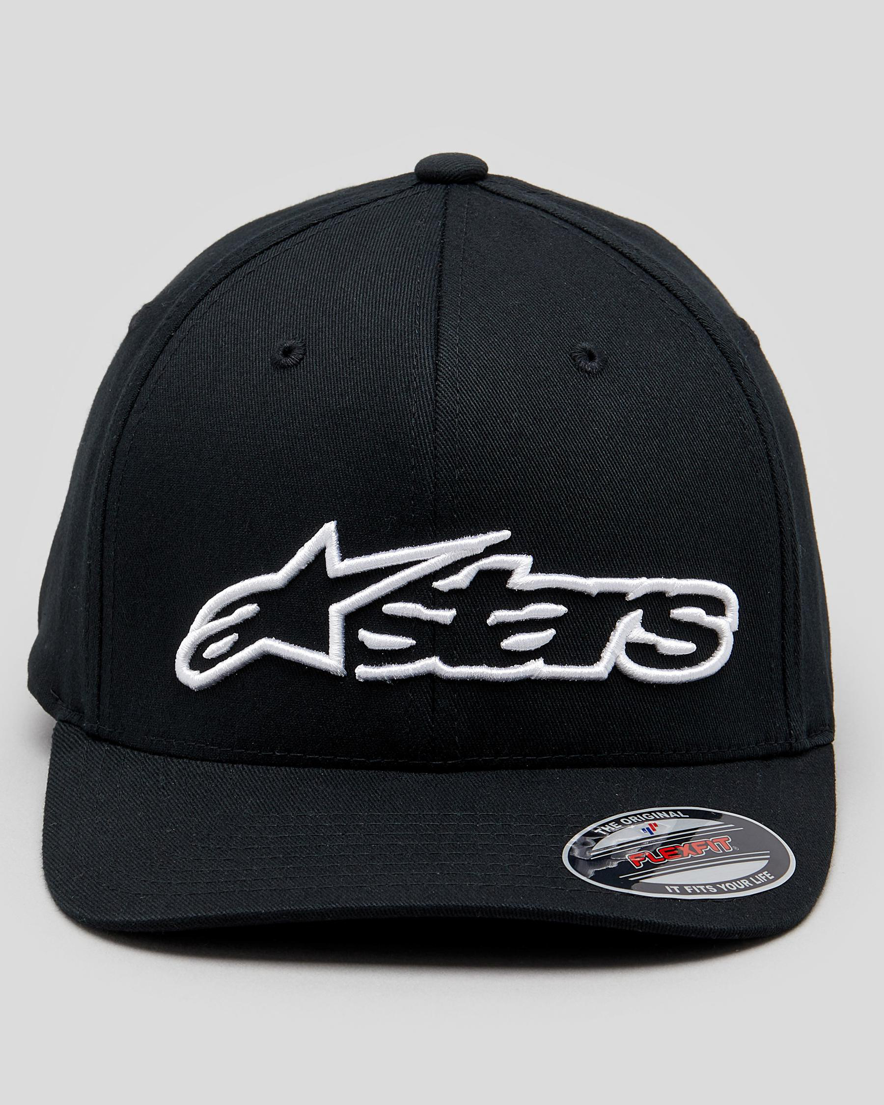 Shop Alpinestars Blaze Flexfit Cap In Black/ White - Fast Shipping ...