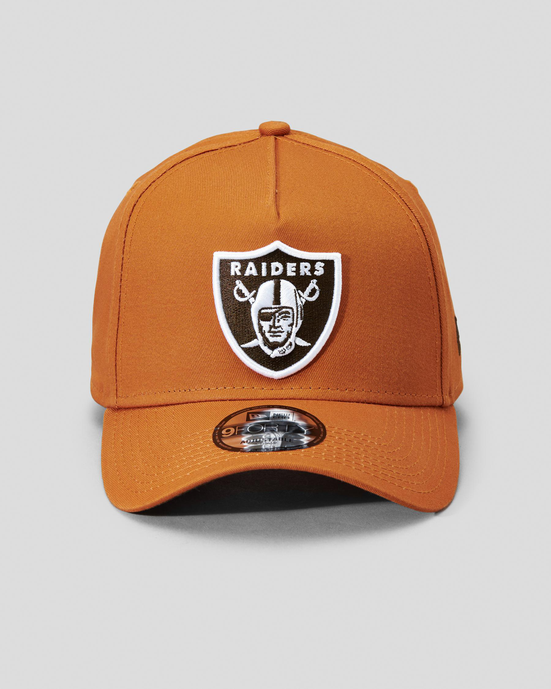 Shop New Era Las Vegas Raiders 9Forty A-Frame Cap In Salted Caramel ...