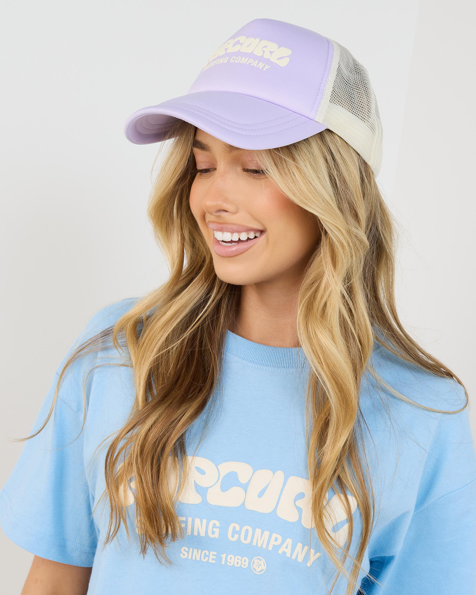 Shop Rip Curl Classic Surf Trucker Cap In Lilac - Fast Shipping & Easy ...