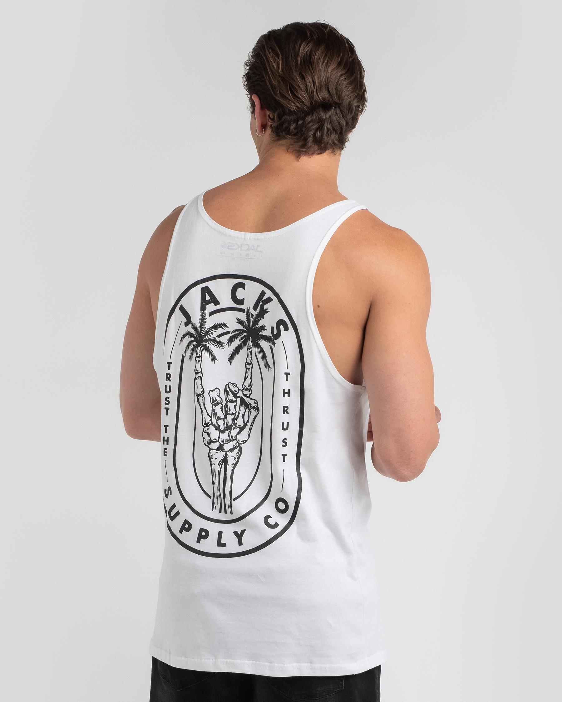 Shop Jacks Knuckle Beach Singlet In White - Fast Shipping & Easy Returns - City Beach Australia