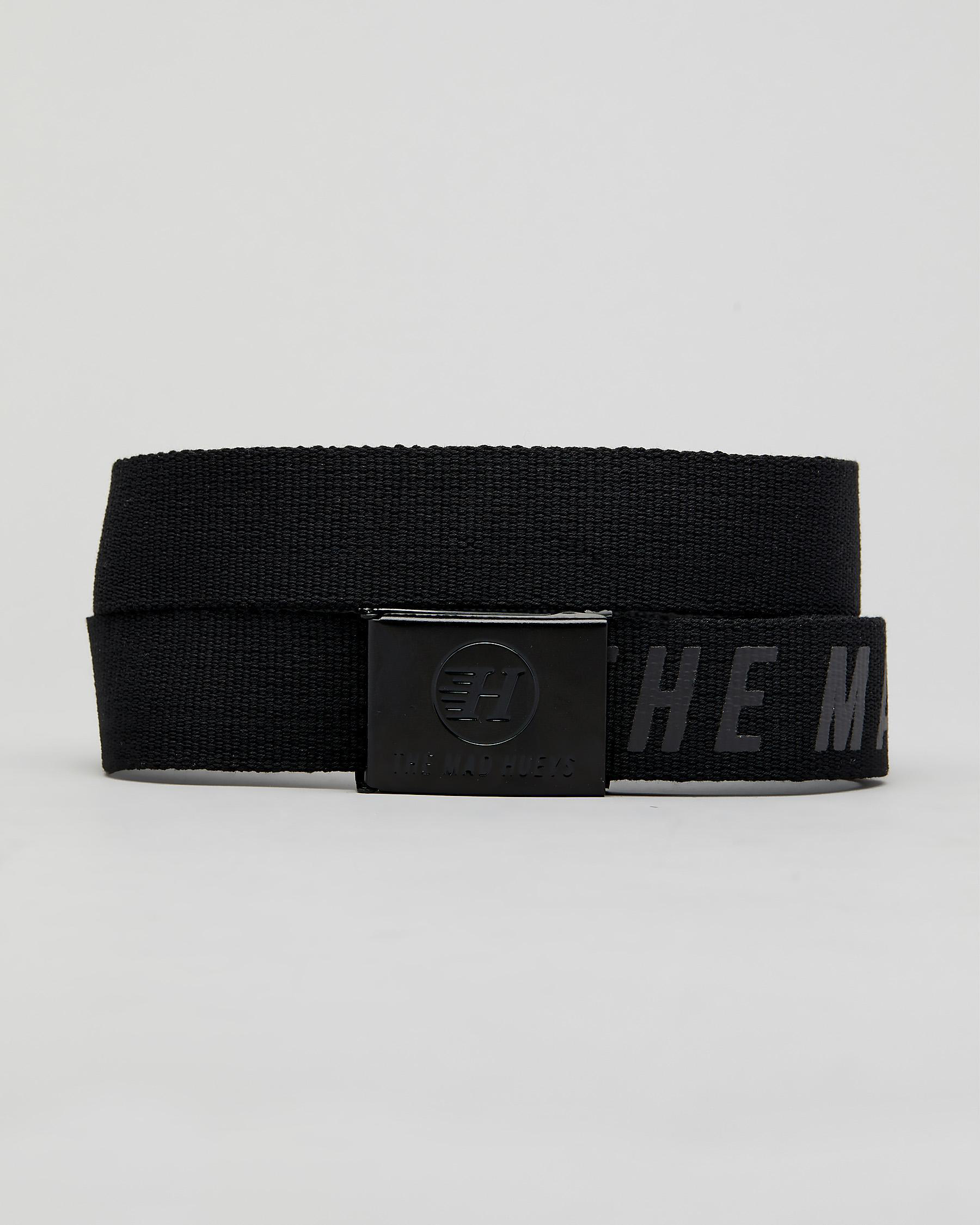 Shop The Mad Hueys Mad Hueys Web Belt In Black - Fast Shipping & Easy ...