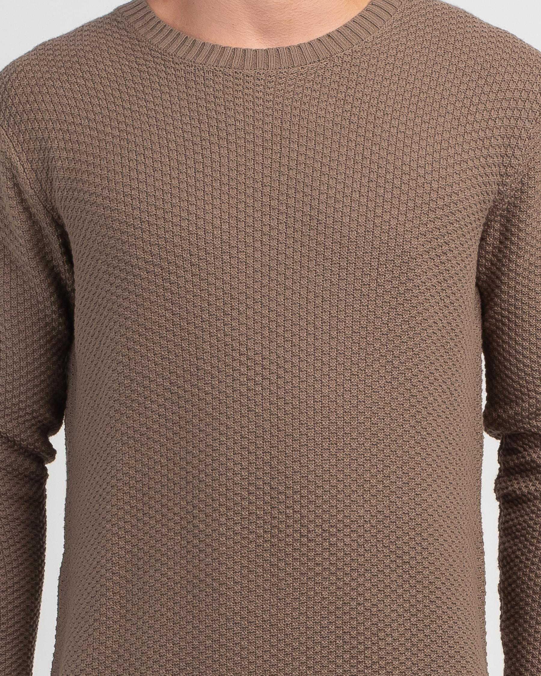 Shop Skylark Hemp Knit Jumper In Olive - Fast Shipping & Easy Returns ...