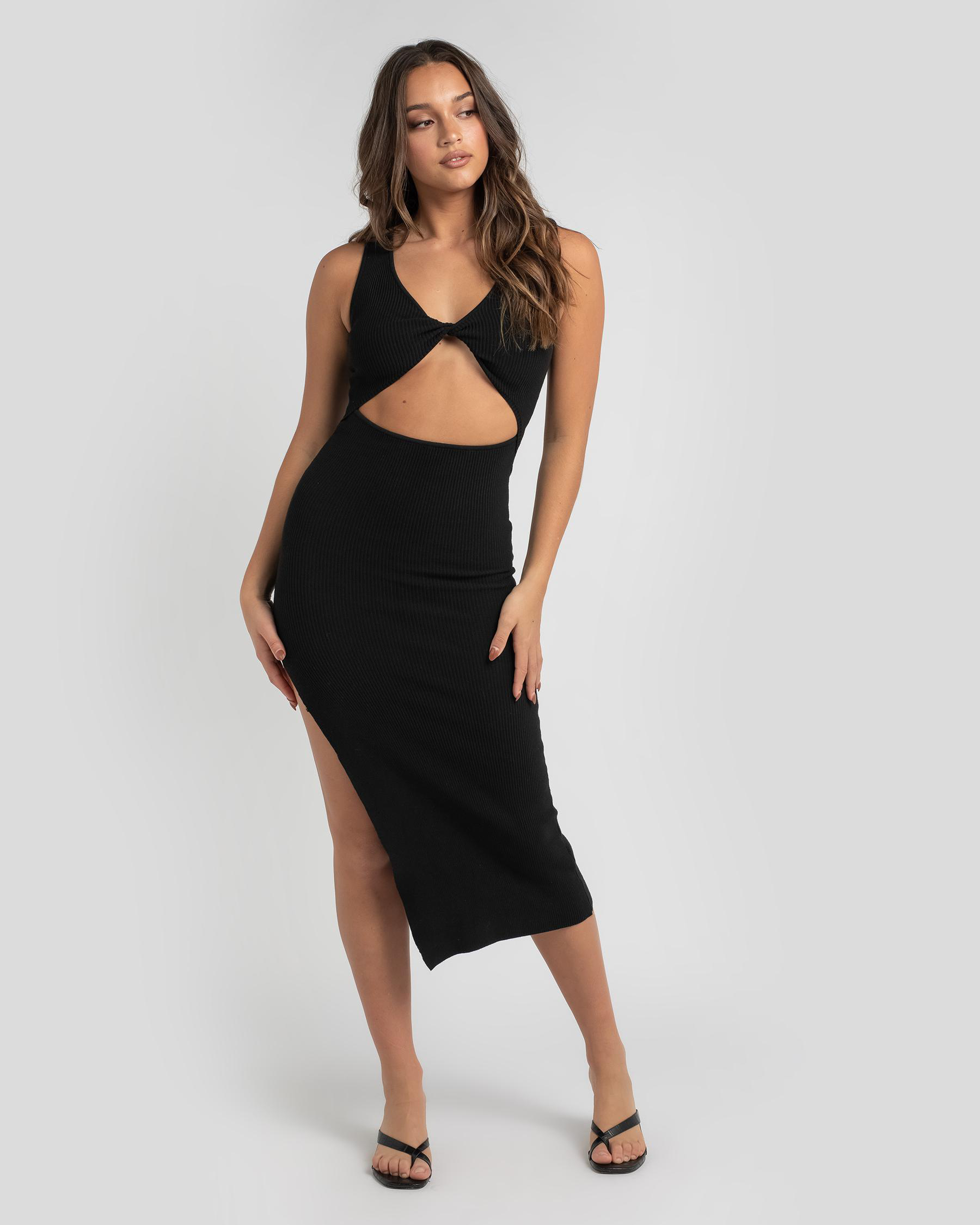 Shop Ava And Ever Hamiya Midi Dress In Black - Fast Shipping & Easy Returns - City Beach Australia