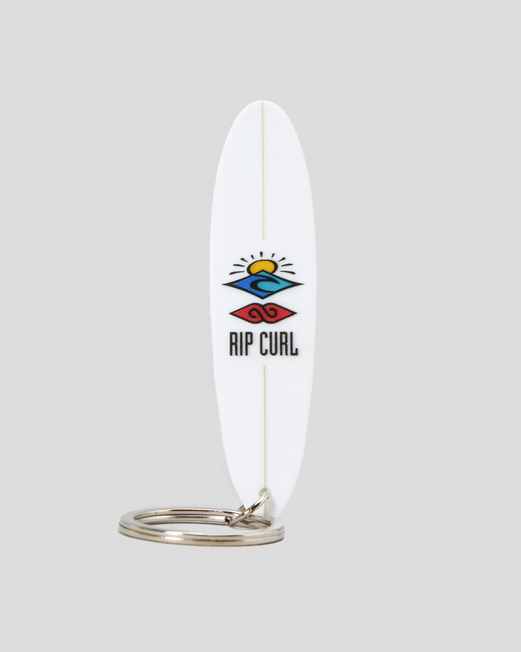 Shop Rip Curl Surfboard Keyring In Off White - Fast Shipping & Easy ...