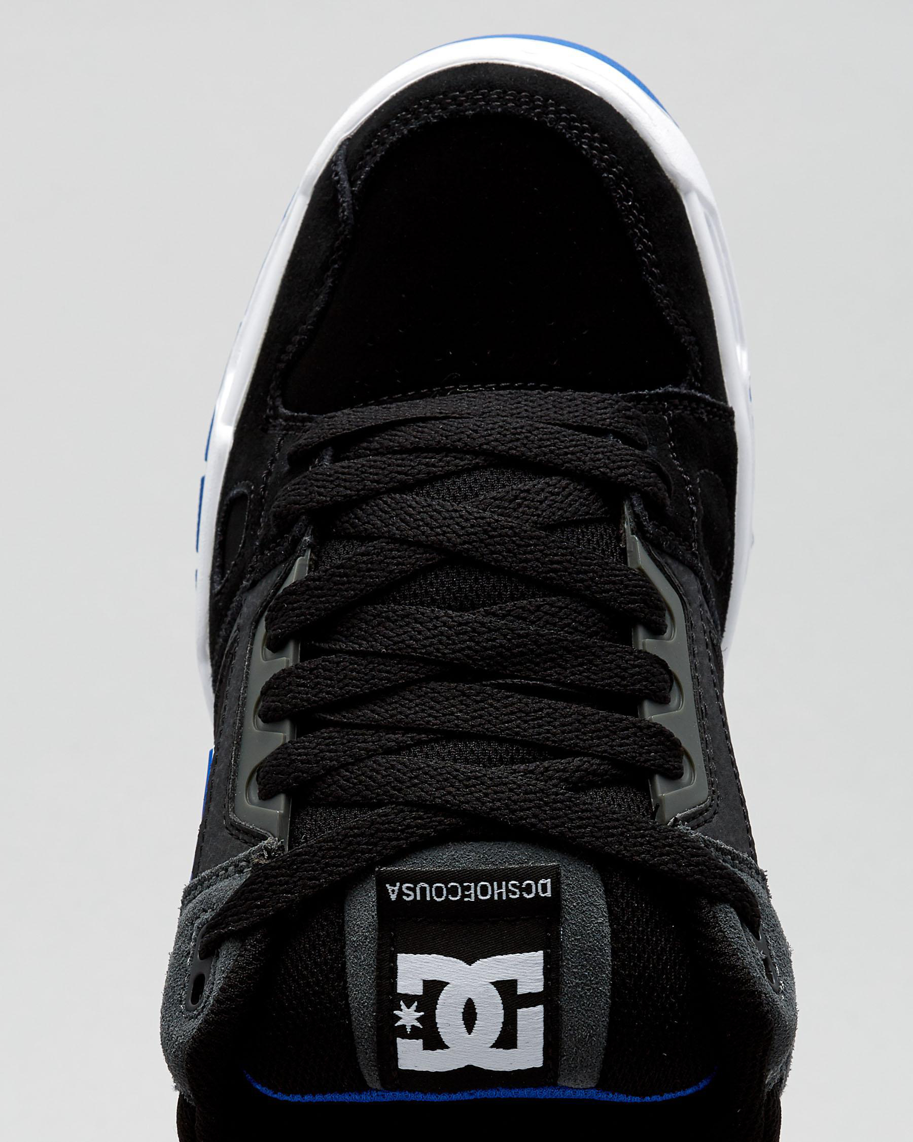 Shop DC Shoes Stag Shoes In Black/blue - Fast Shipping & Easy Returns ...