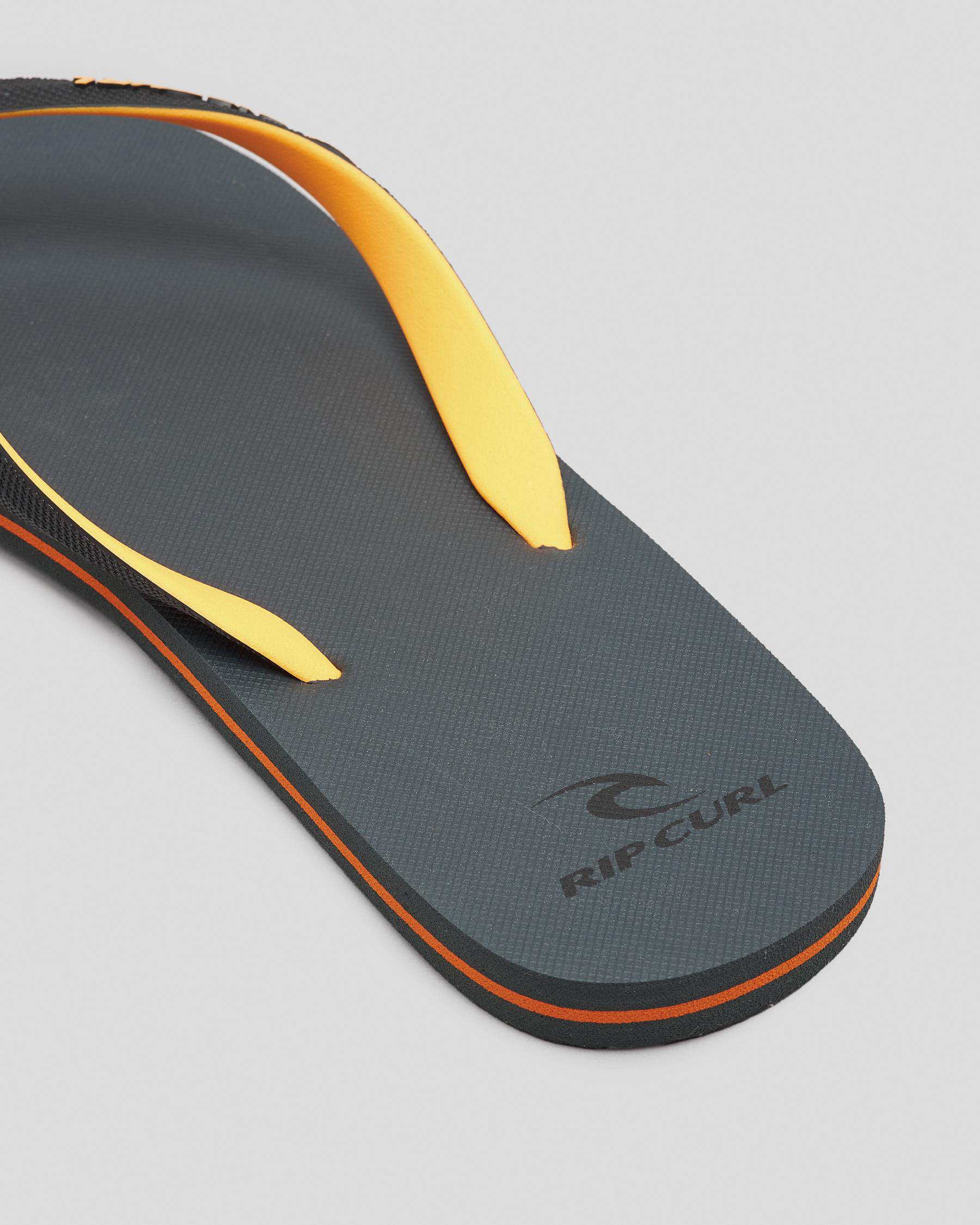 Shop Rip Curl MC 2 Tone Thongs In Grey/orange - Fast Shipping & Easy ...