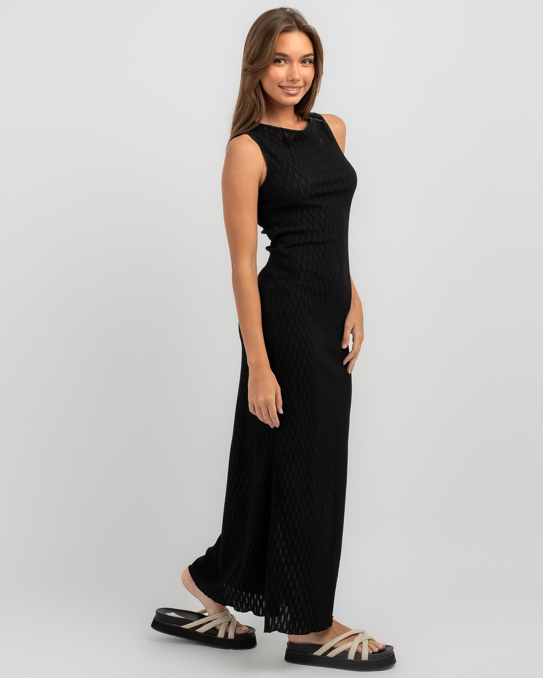 Shop Mint Vanilla Orly Maxi Dress In Black - Fast Shipping & Easy ...