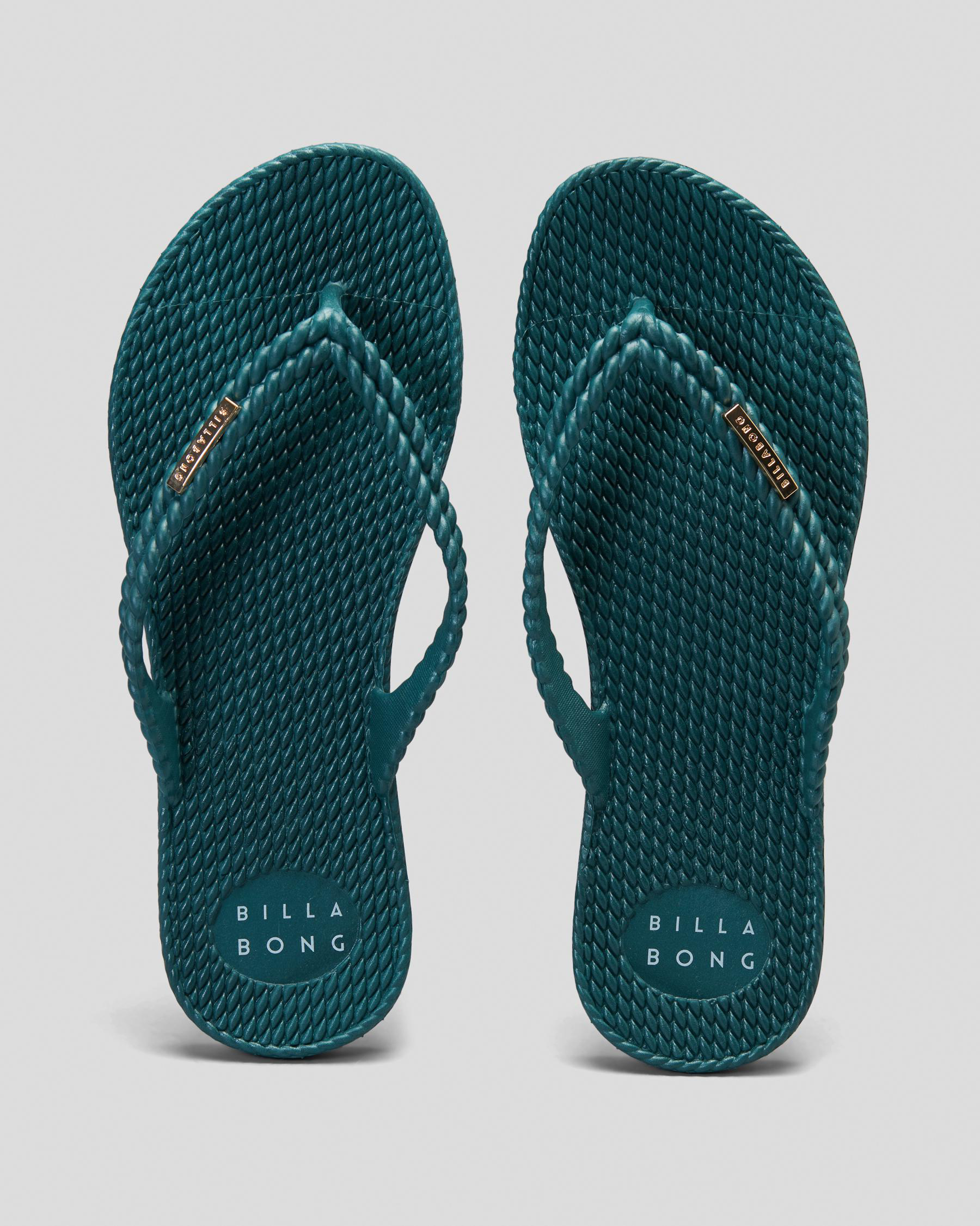 Shop Billabong Kick Back Thongs In June Bug - Fast Shipping & Easy ...