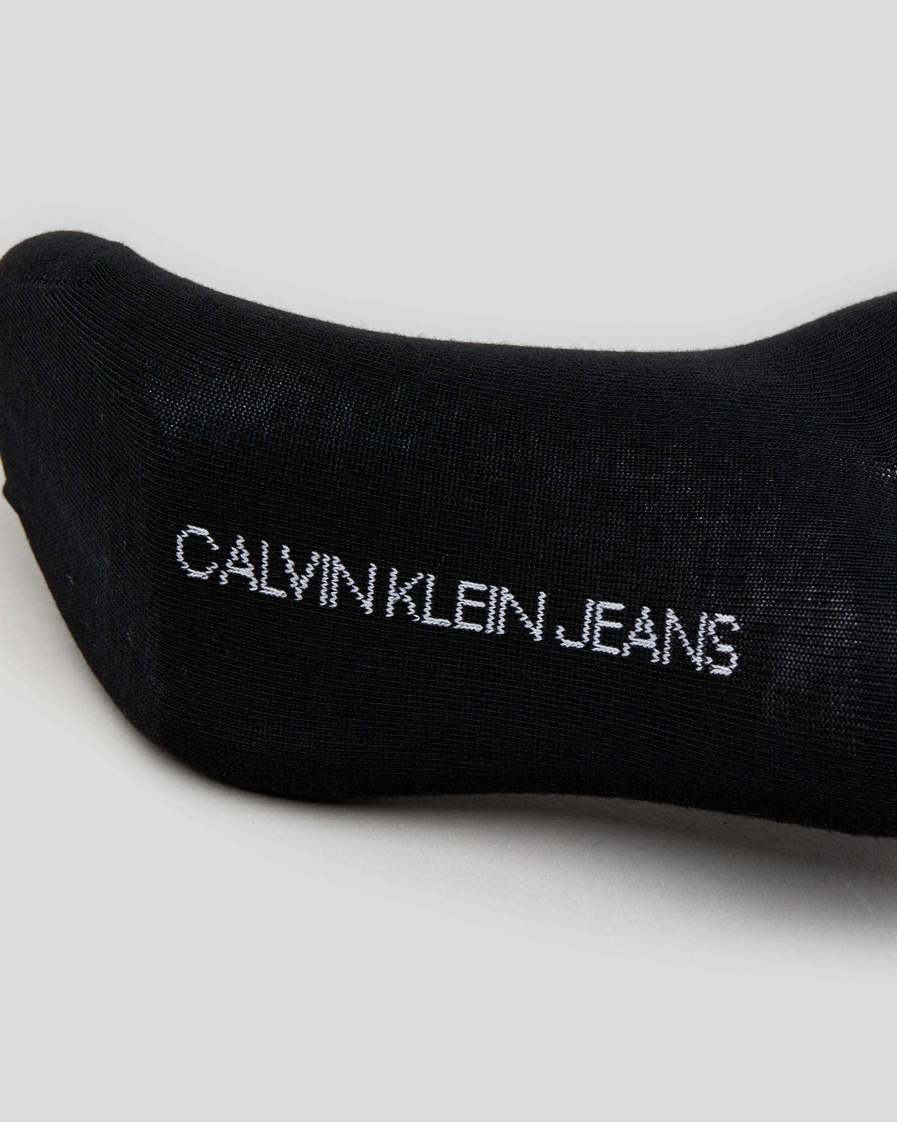 Shop Calvin Klein Womens CK Monogram Sock Pack In Black Assorted - Fast ...