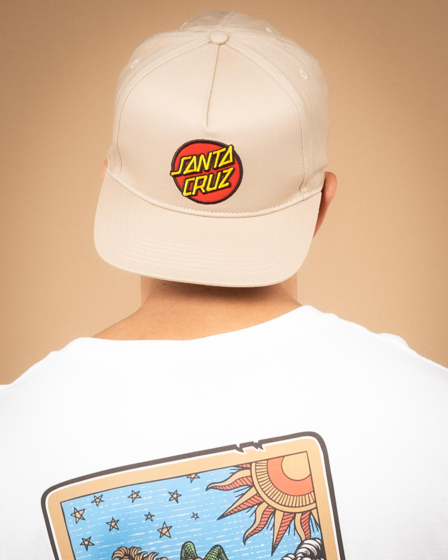 Santa Cruz Classic Dot Patch Cap In Natural - Fast Shipping & Easy ...