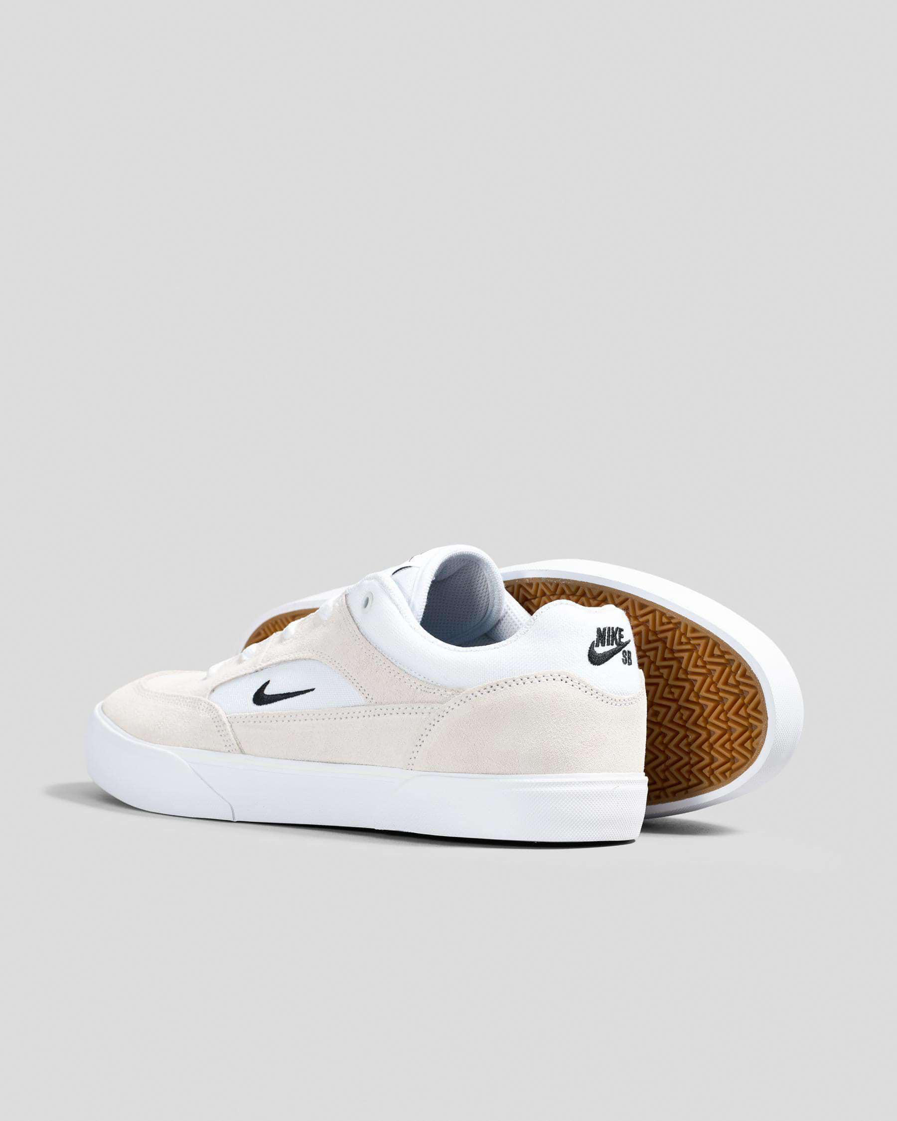 Shop Nike SB Malor Shoes In White/black-summit White-gum Light Brown ...