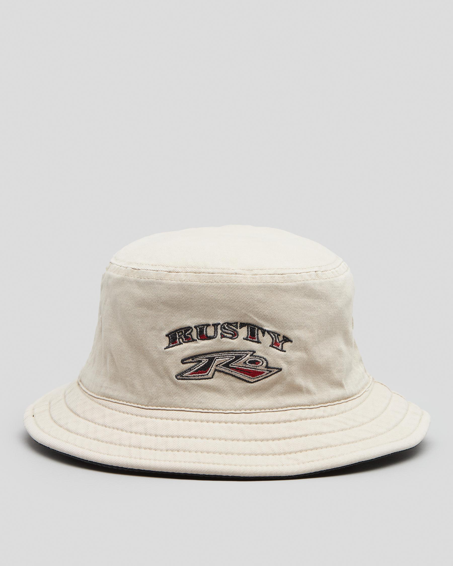 Shop Rusty Been Better Reversible Bucket Hat In Oatmeal - Fast Shipping ...