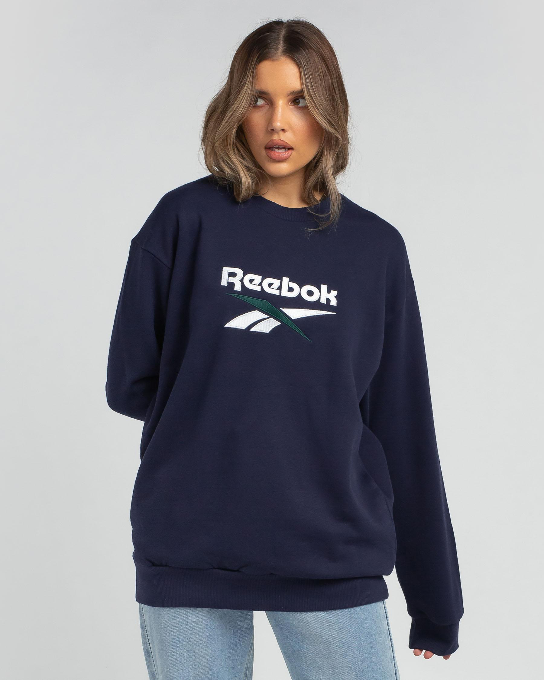 Shop Reebok Vector Sweatshirt In Vector Navy - Fast Shipping & Easy ...