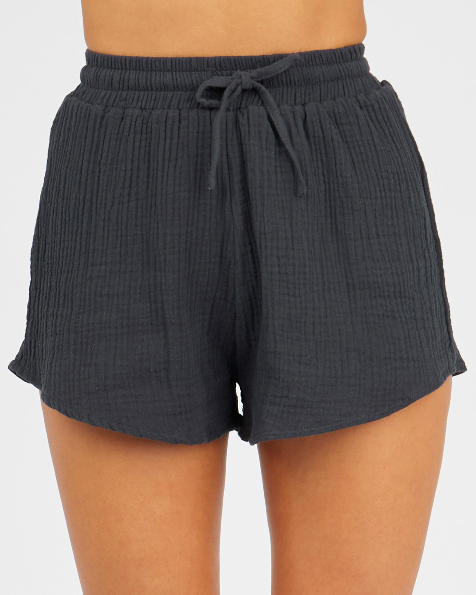 Shop Mooloola Cove Shorts In Charcoal - Fast Shipping & Easy Returns ...