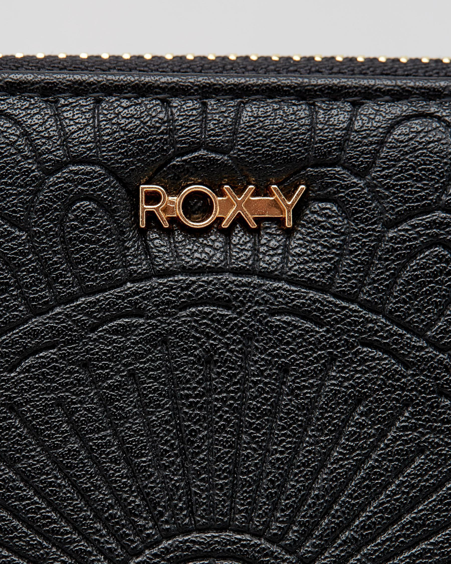 Shop Roxy Back In Brooklyn Travel Wallet In Anthracite - Fast Shipping ...