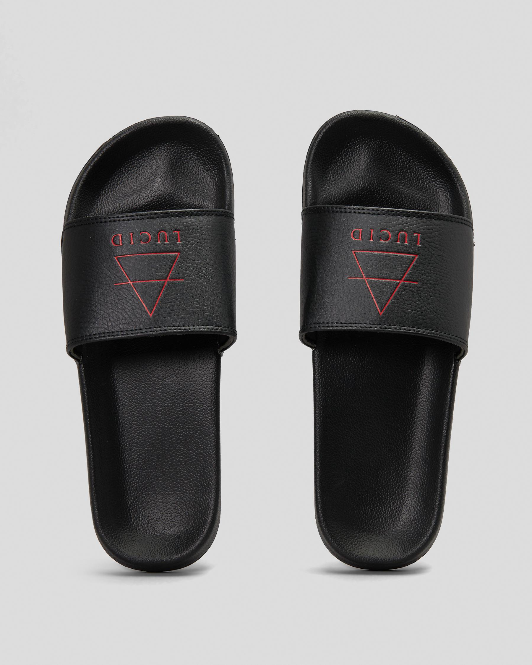 Shop Lucid Geomet Slide In Black/black/red - Fast Shipping & Easy ...