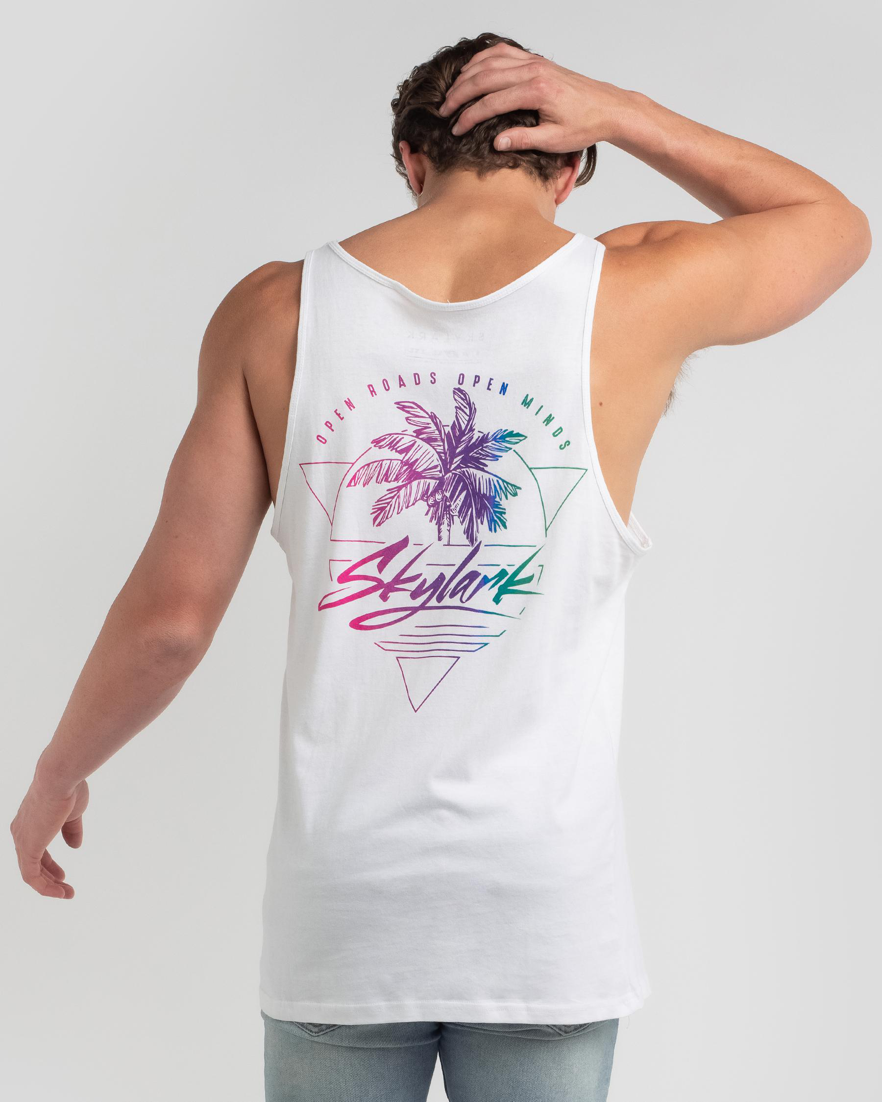 Shop Skylark Sub Tropic Singlet In White - Fast Shipping & Easy Returns ...