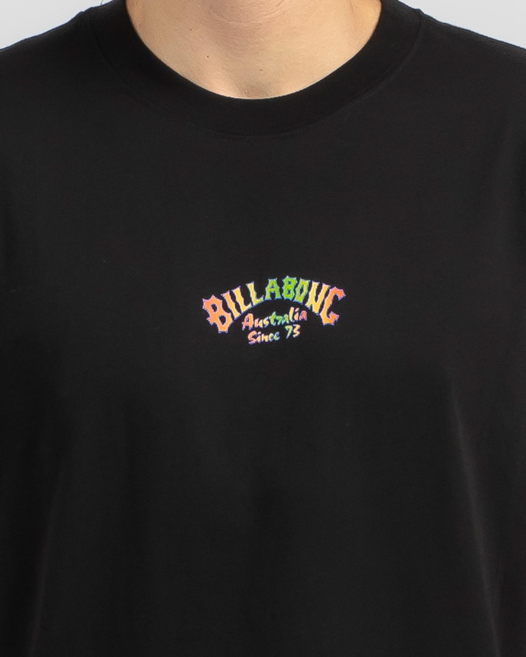 Shop Billabong Arch Fade T-Shirt In Black - Fast Shipping & Easy ...