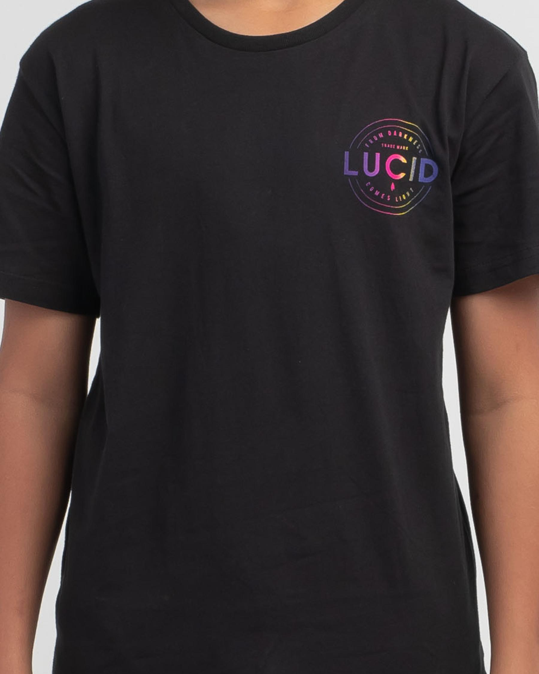 Shop Lucid Boys' Sidekick T-Shirt In Black - Fast Shipping & Easy ...