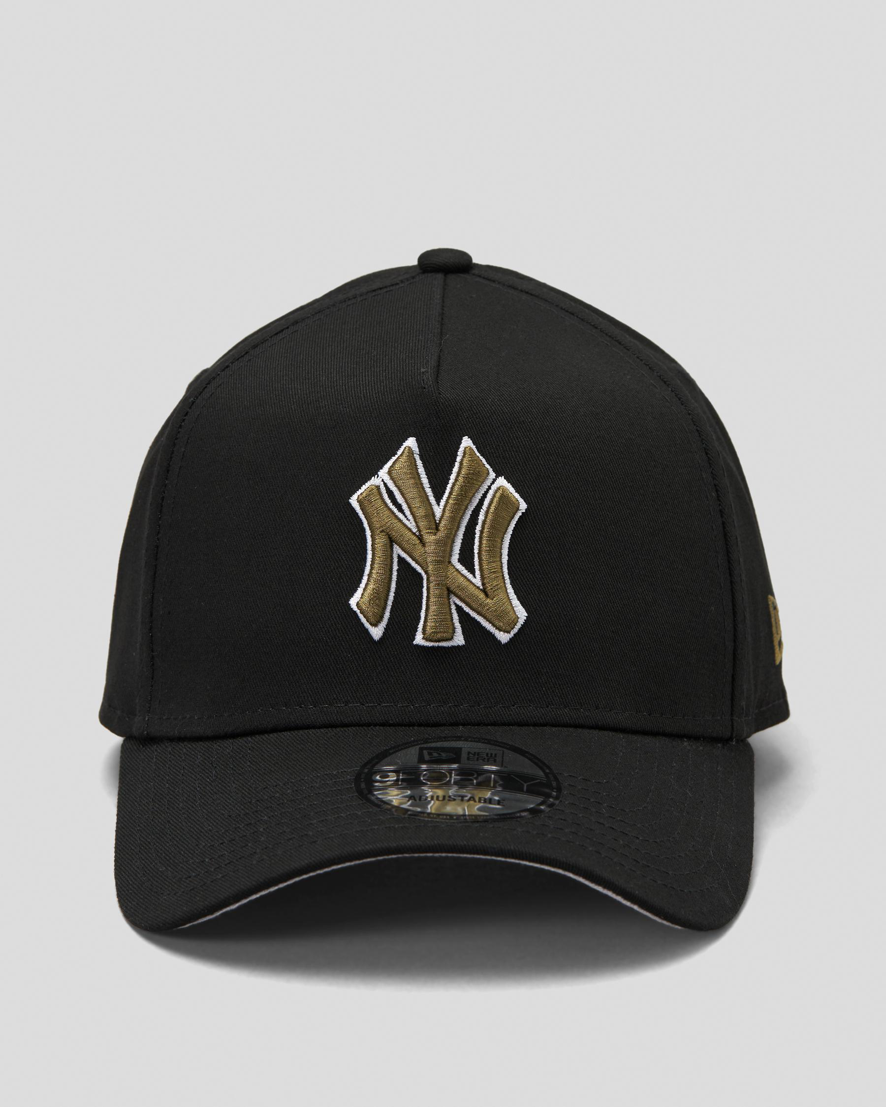 Shop New Era New York Yankees 940 A-Frame Cap In Black/new Olive/white ...